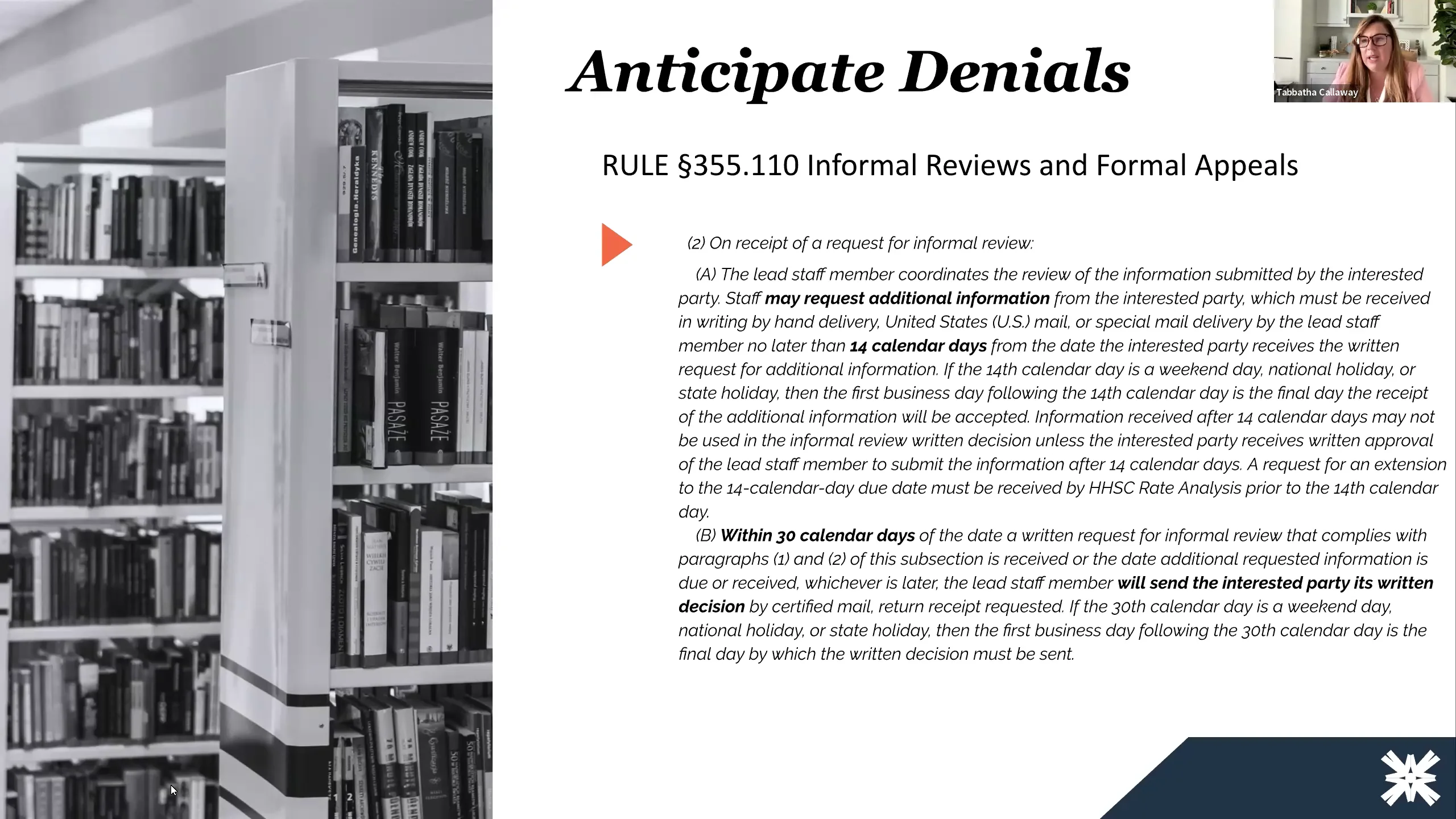 HHSC, Appeals Deadlines & SHARS on Vimeo