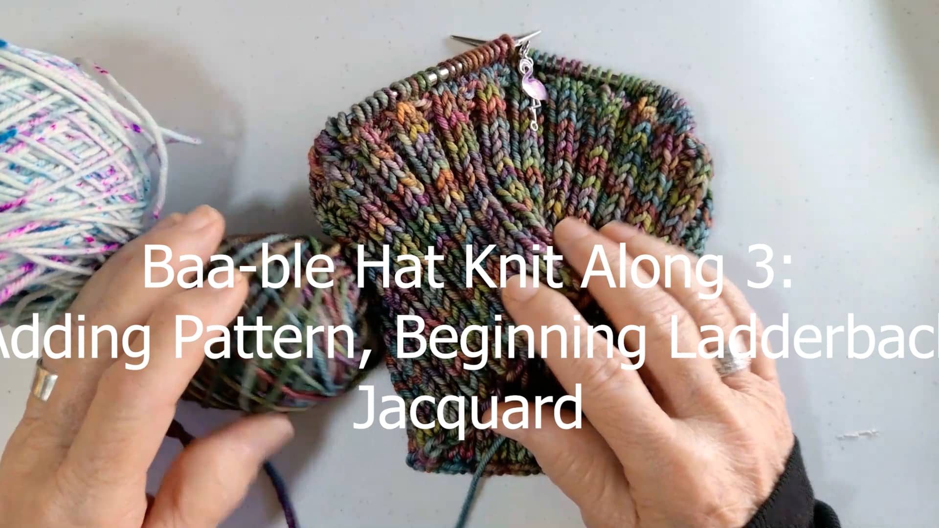 Baa-ble Hat Knit Along 3 Starting Pattern on Vimeo