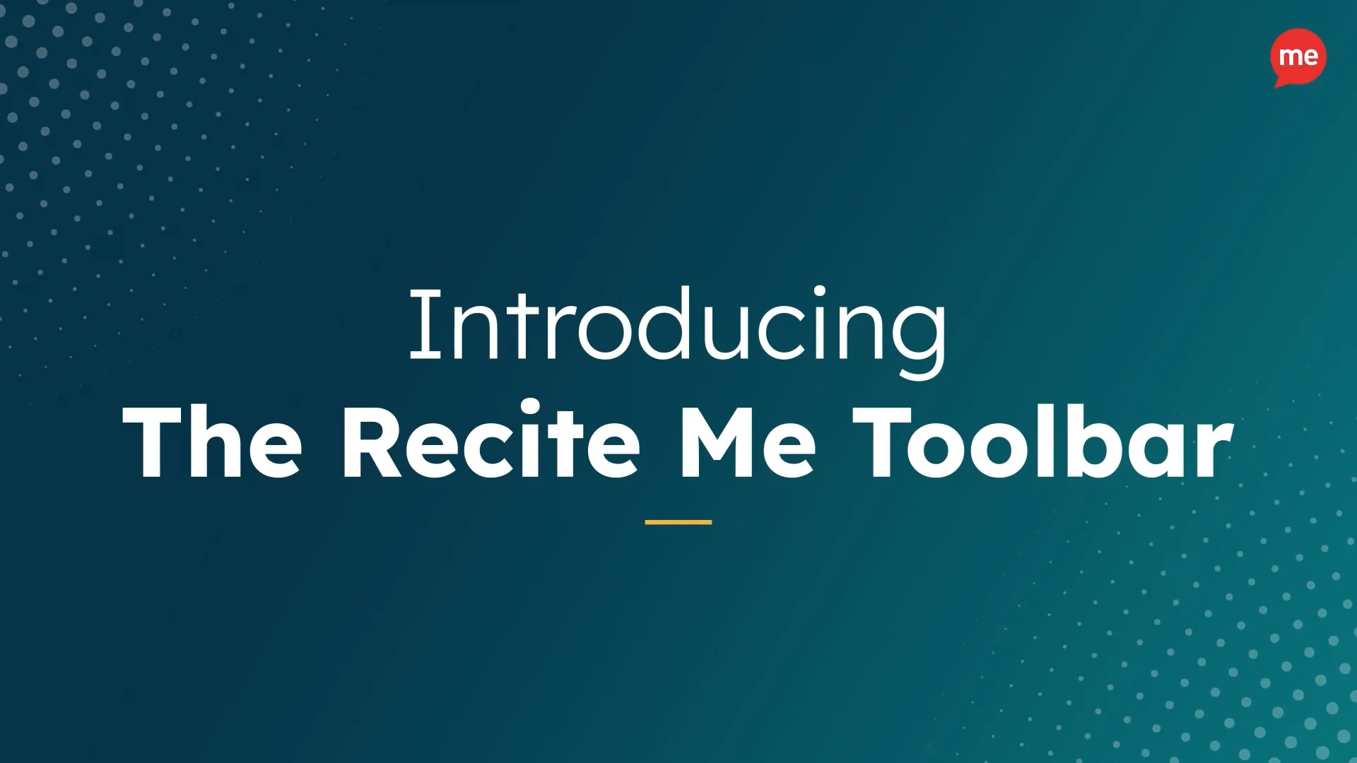 Recite Me toolbar guide on Vimeo