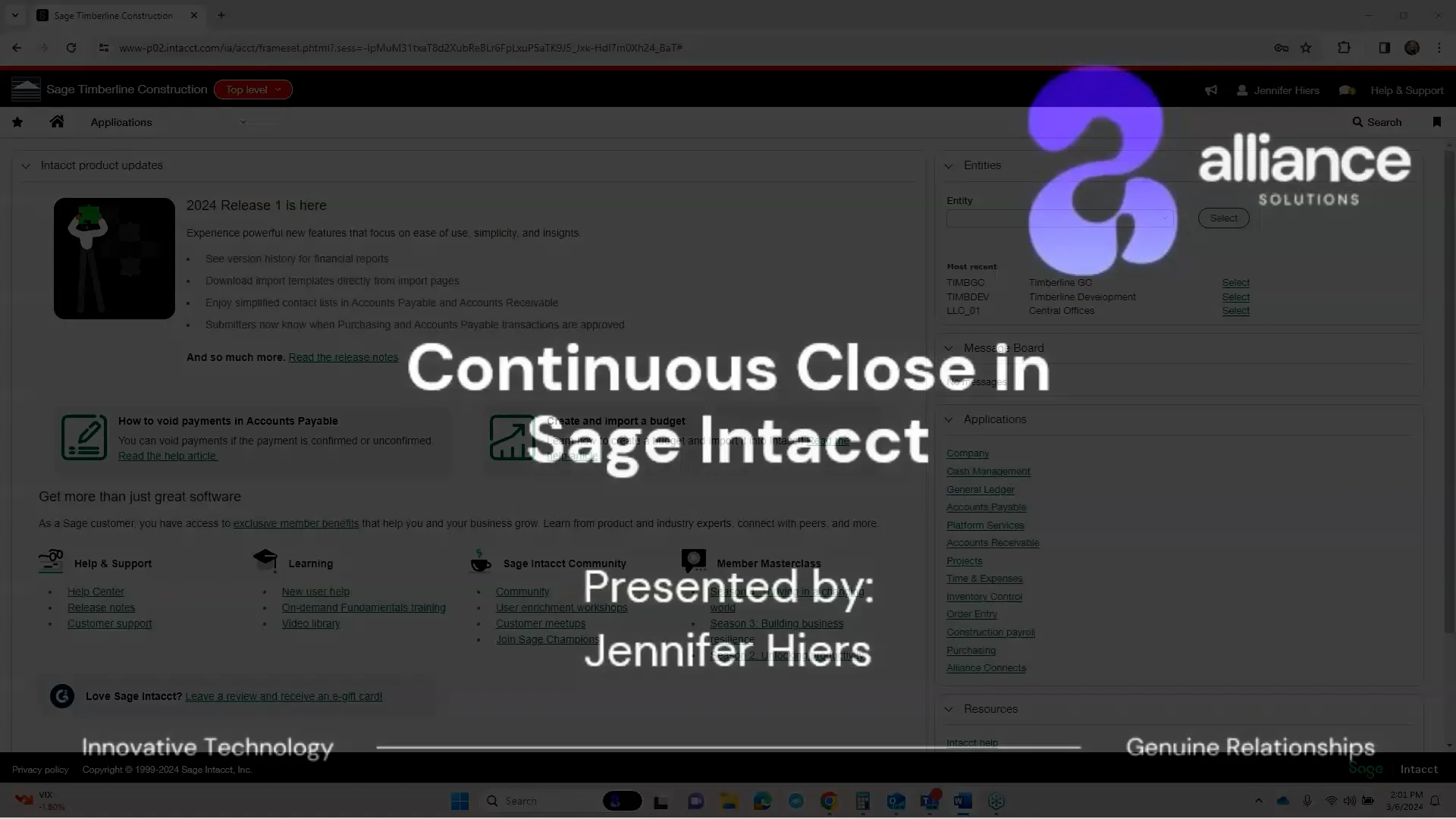 Continuous Close with Sage Intacct