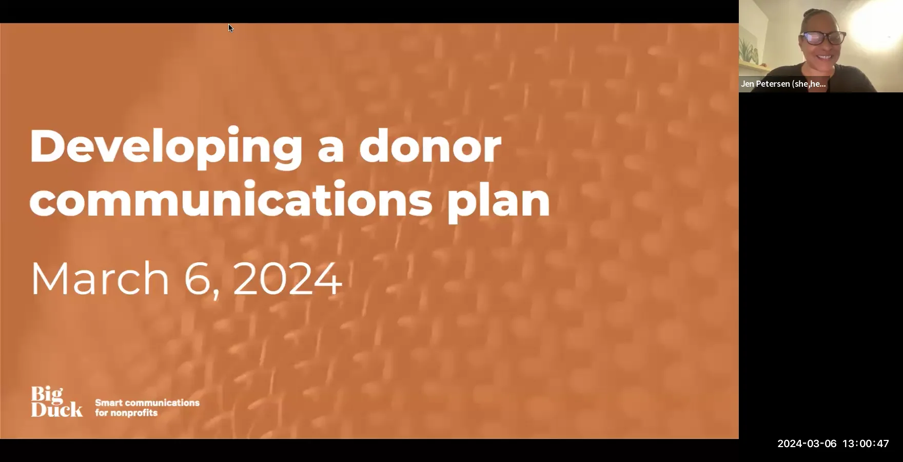 Creating a donor communications plan on Vimeo