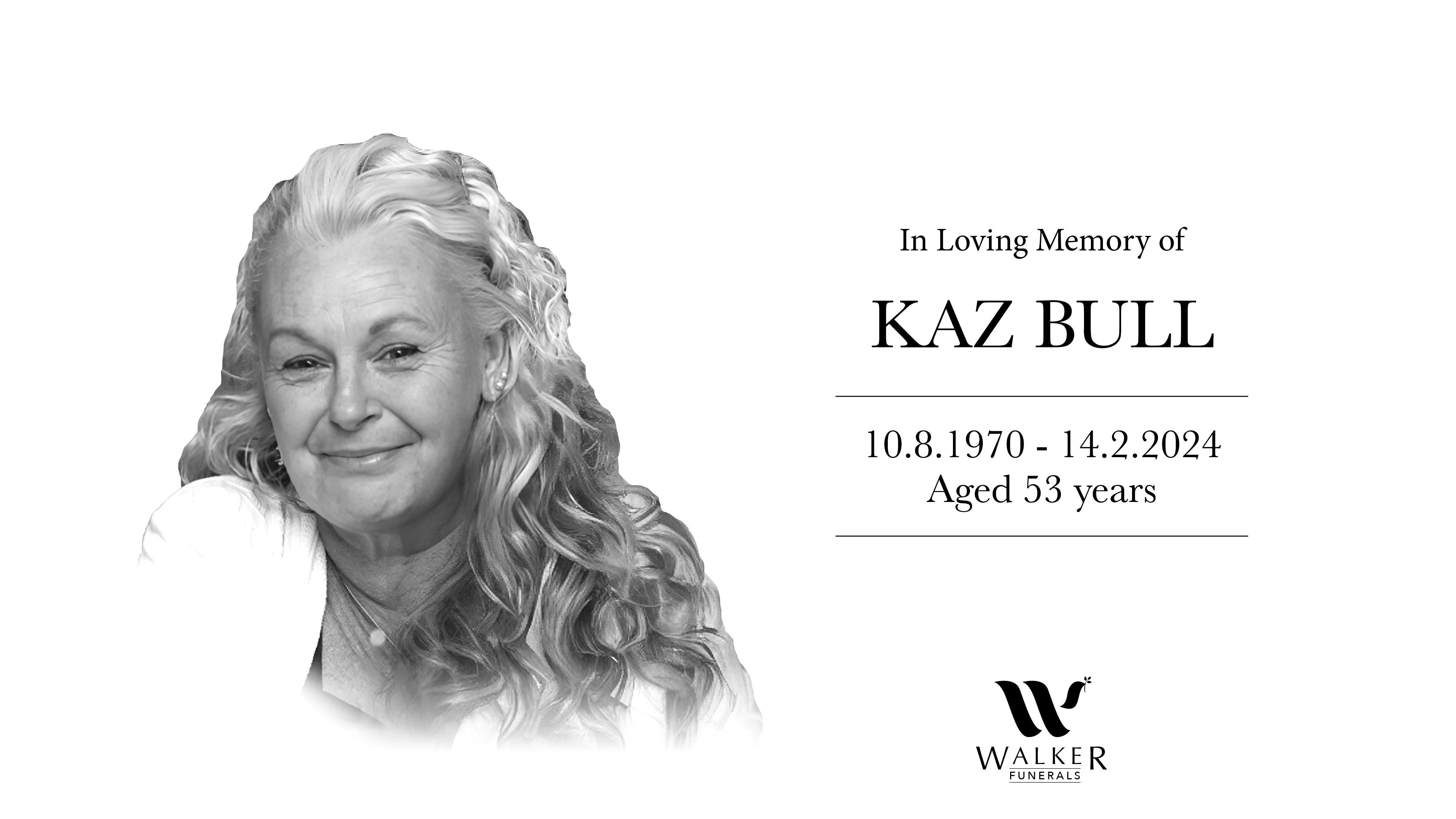 Robert B Walker Funerals - Karen Bull on Vimeo