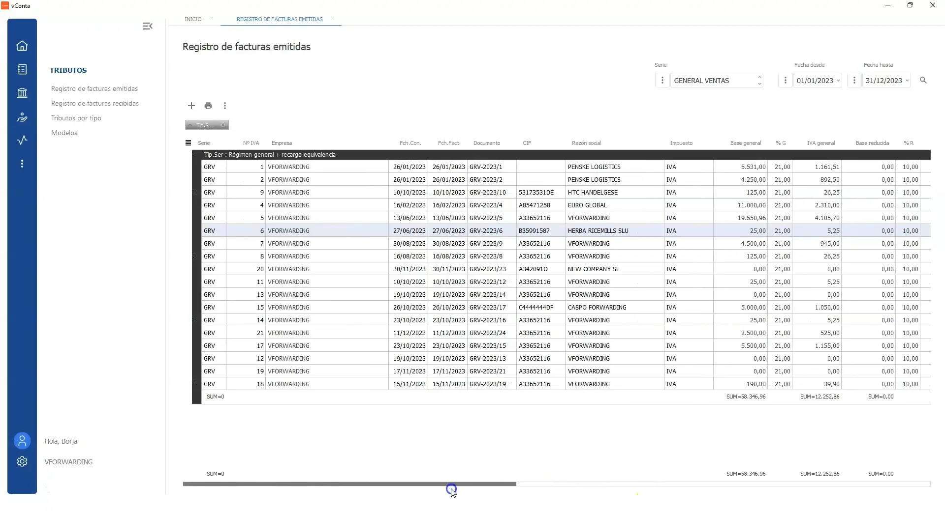 21. b. Resumen de IVA Visual Trans vConta