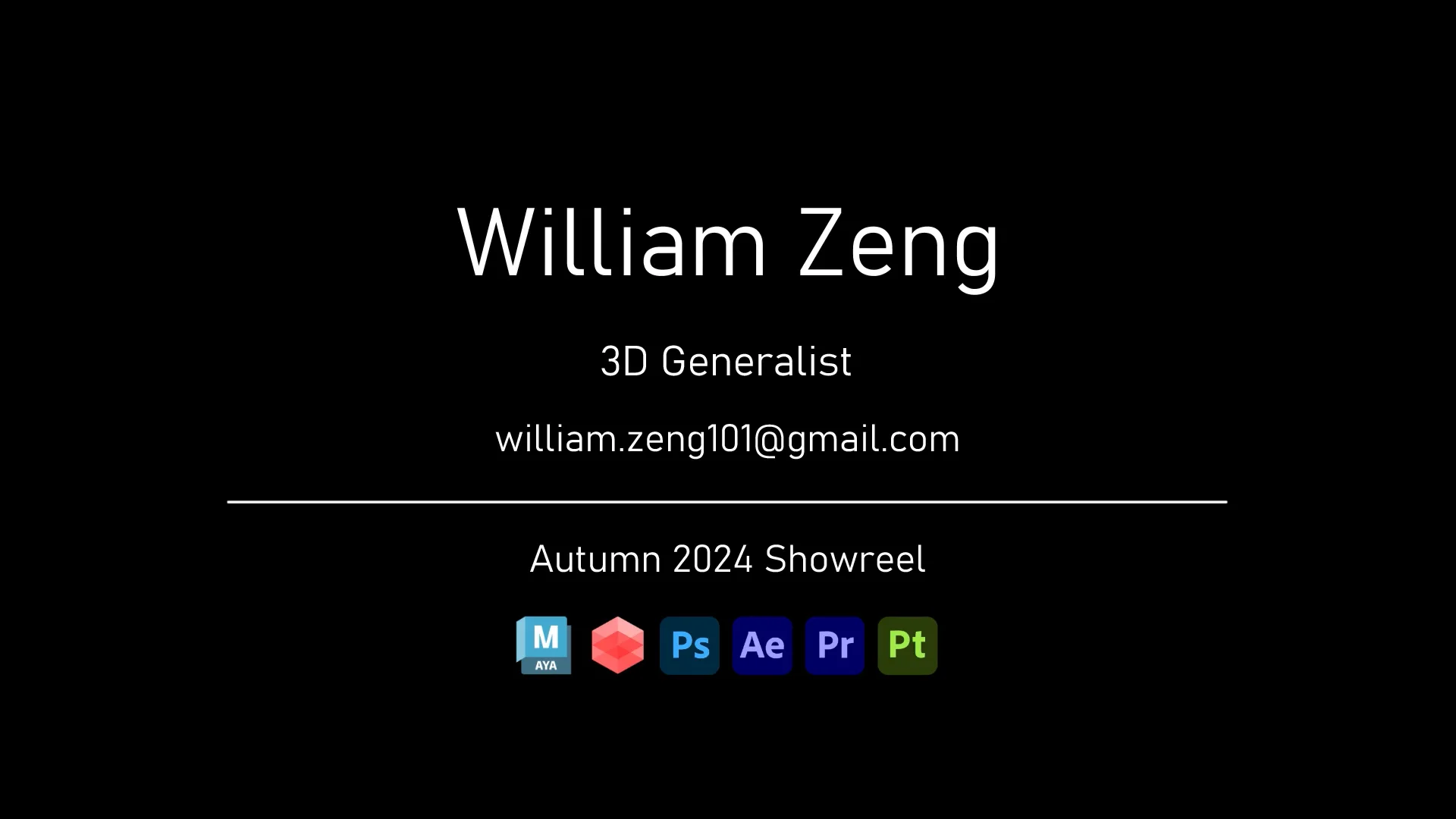 William Zeng 3D Autumn 2024 Showreel on Vimeo