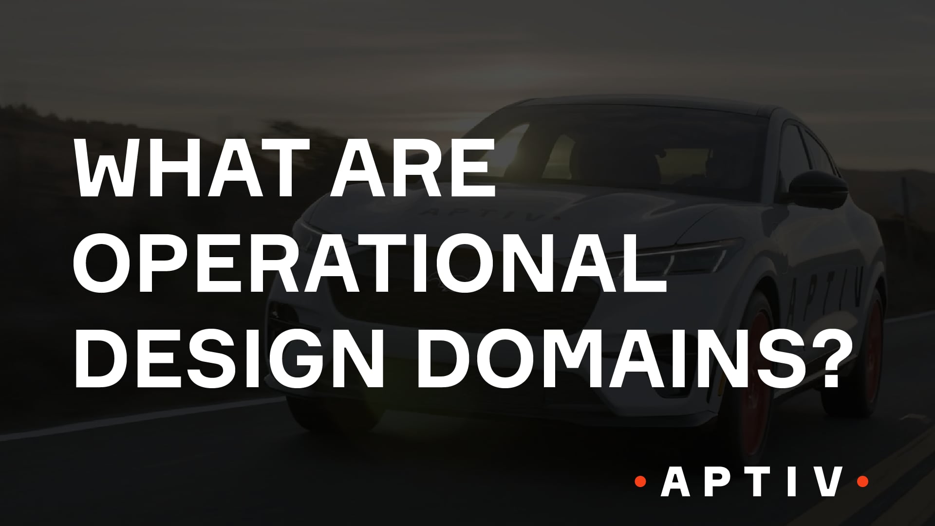 What Are Operational Design Domains