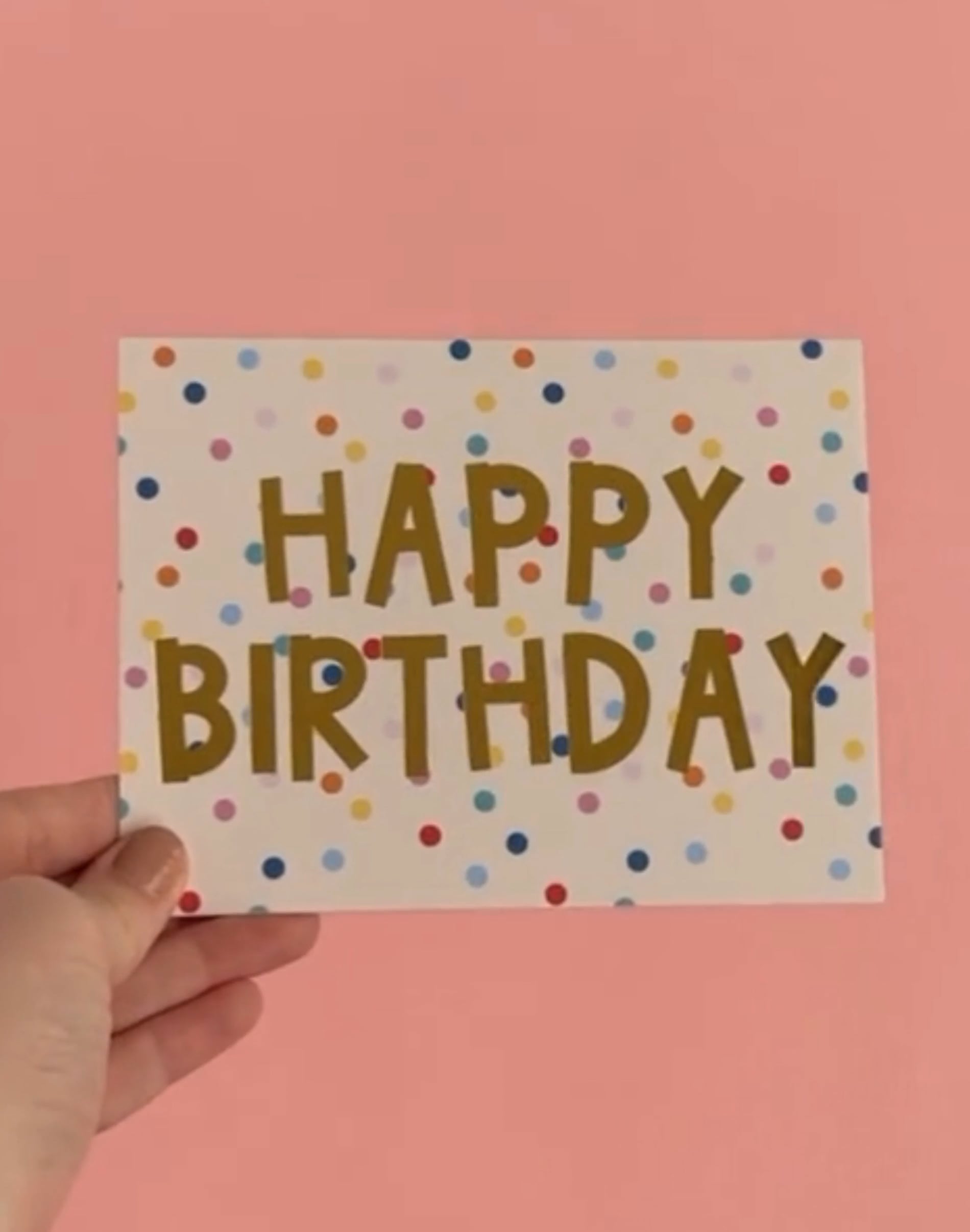 Happy Birthday Confetti Greeting Card - Callie Danielle Shop
