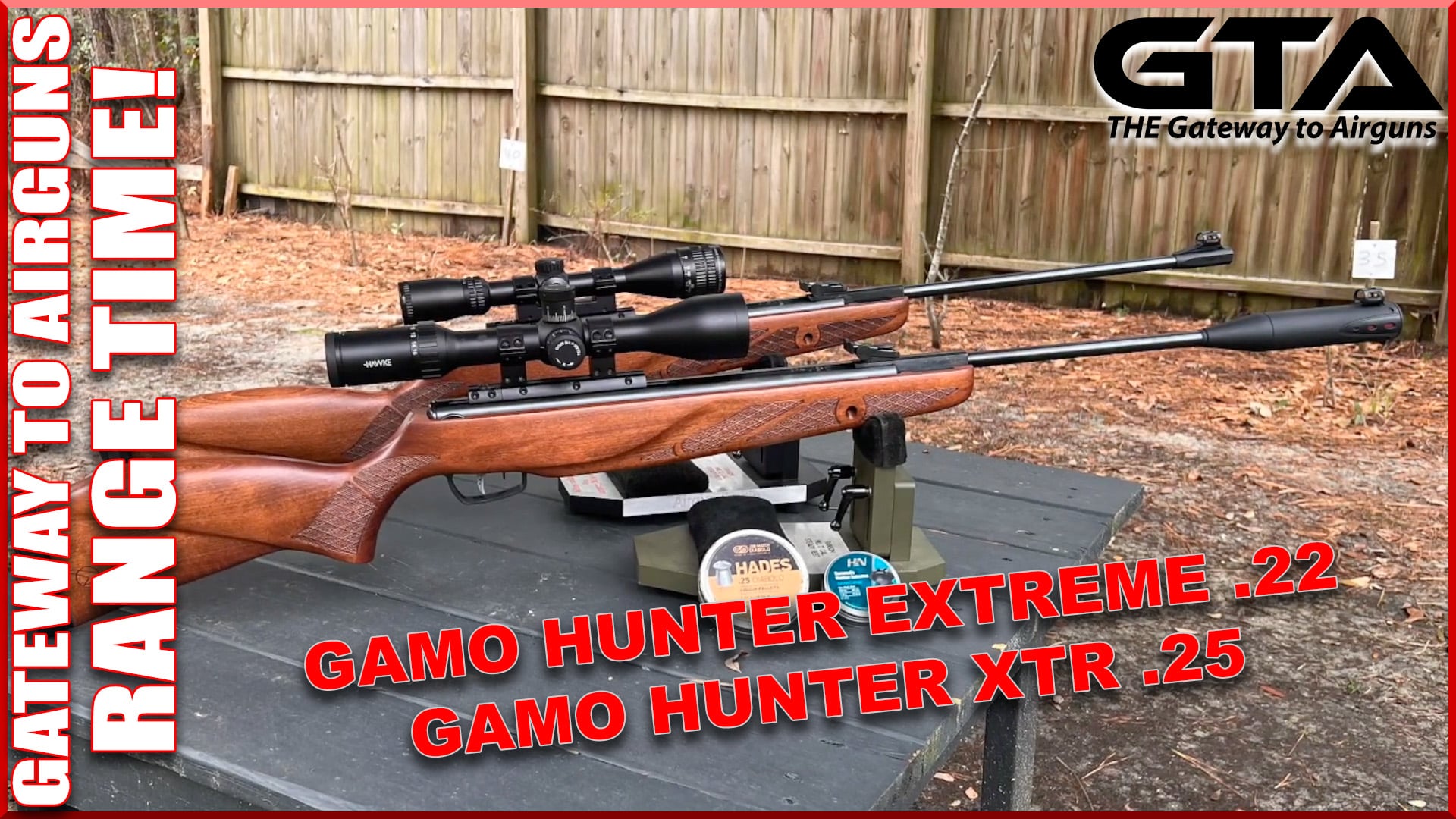 Modern Airgunner - GAMO HUNTER EXTREME PRO .22 VS. GAMO HUNTER XTR .25 ...