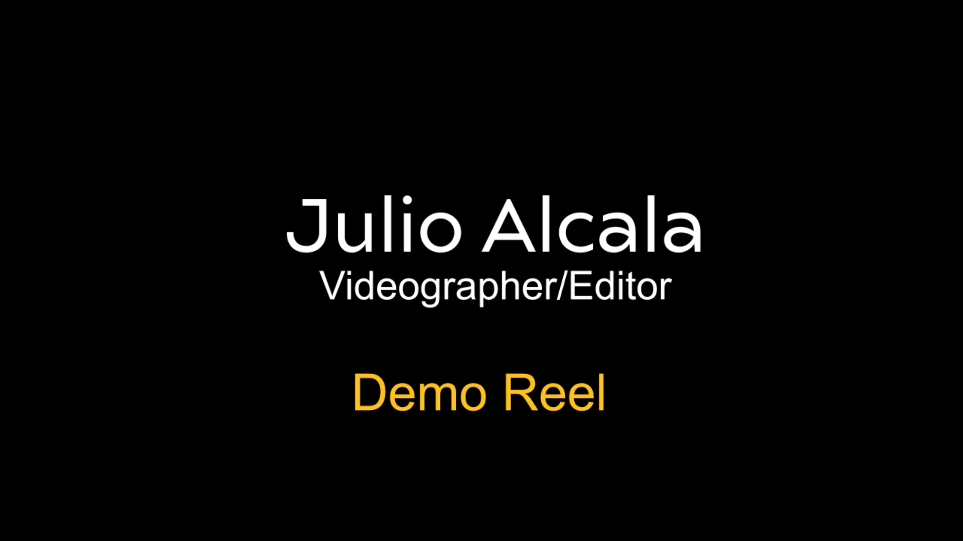 Videography Reel on Vimeo