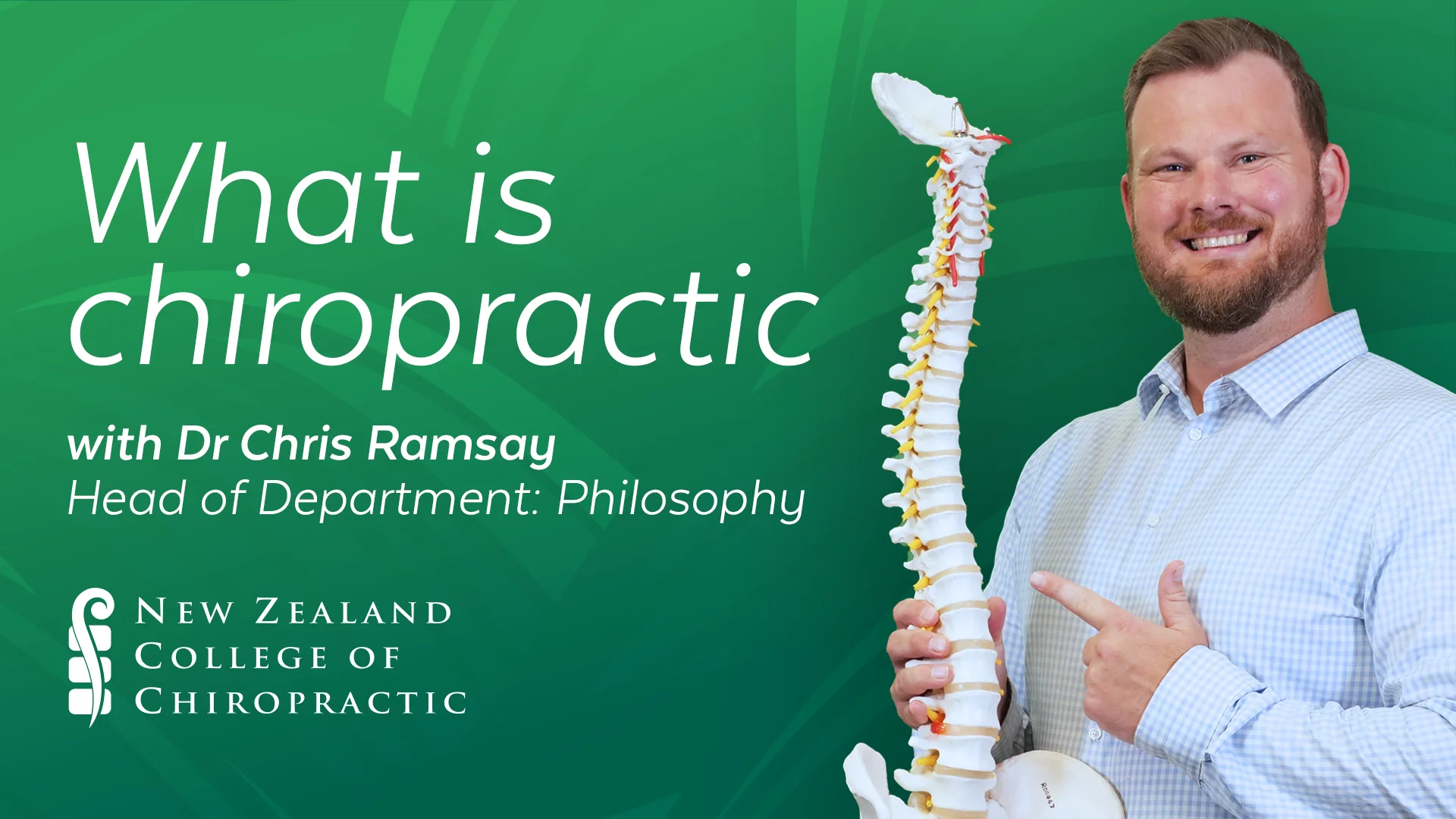 What is Chiropractic - with Dr Chris Ramsay