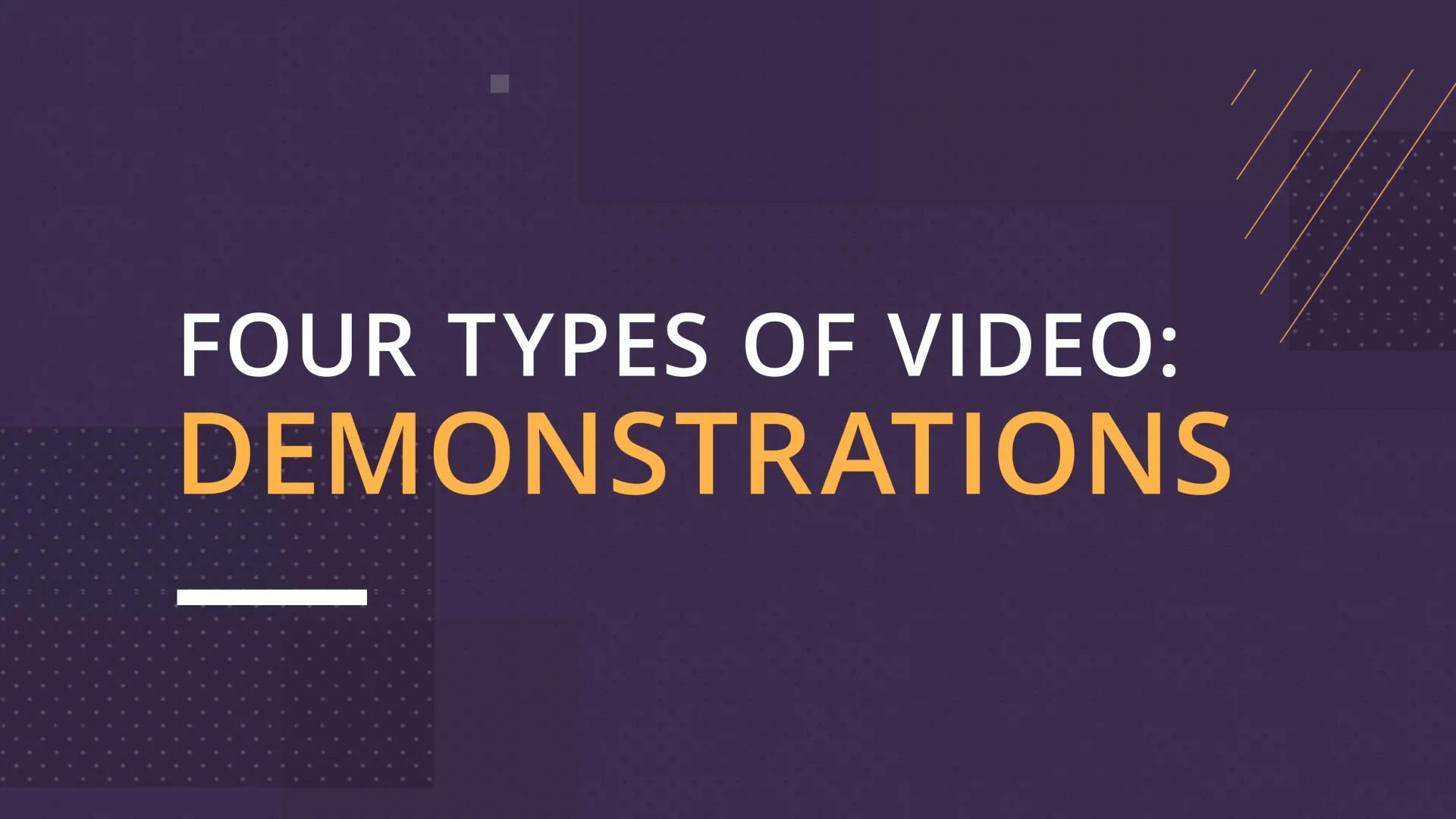 Four Types of Video - Demonstrations on Vimeo