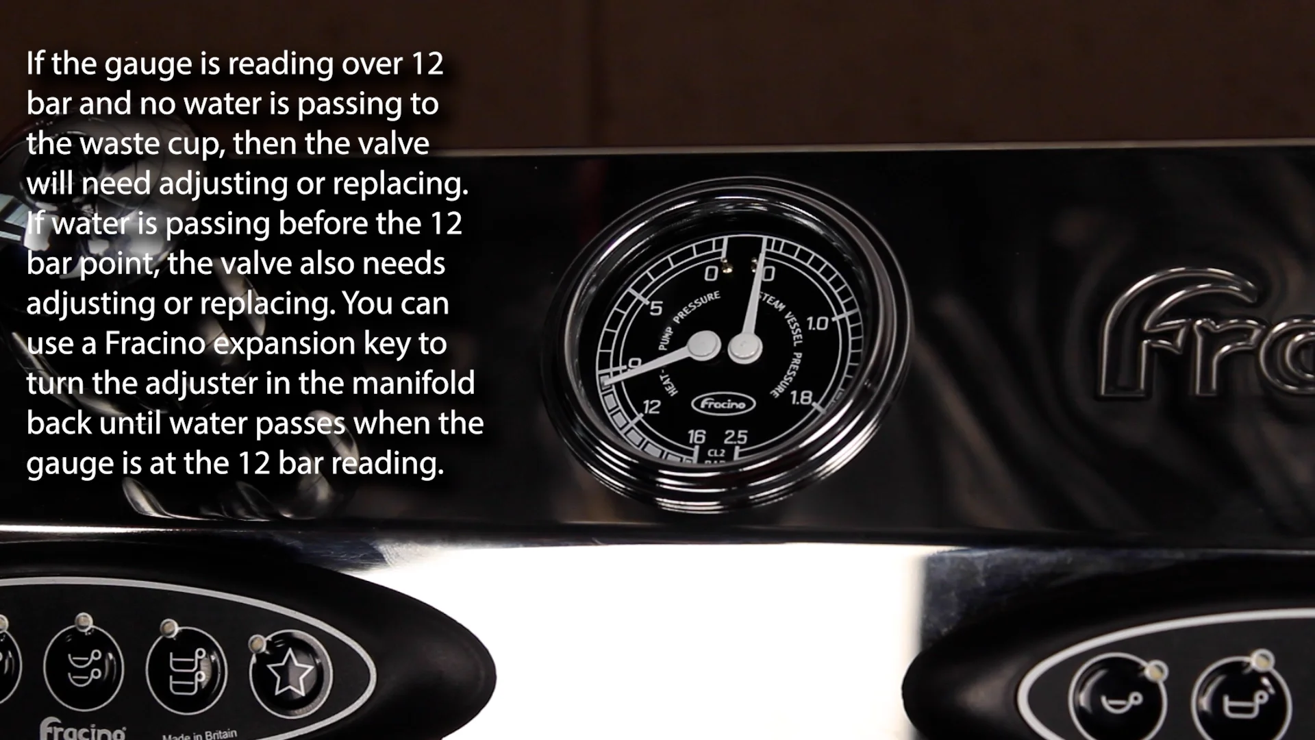 Fracino - Adjusting the Expansion Valve
