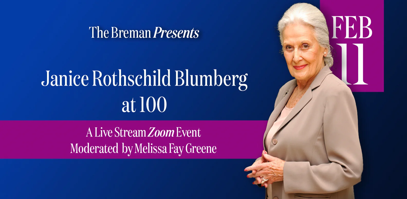 Janice Rothschild Blumberg at 100: Moderated by Melissa Fay Greene (Feb ...