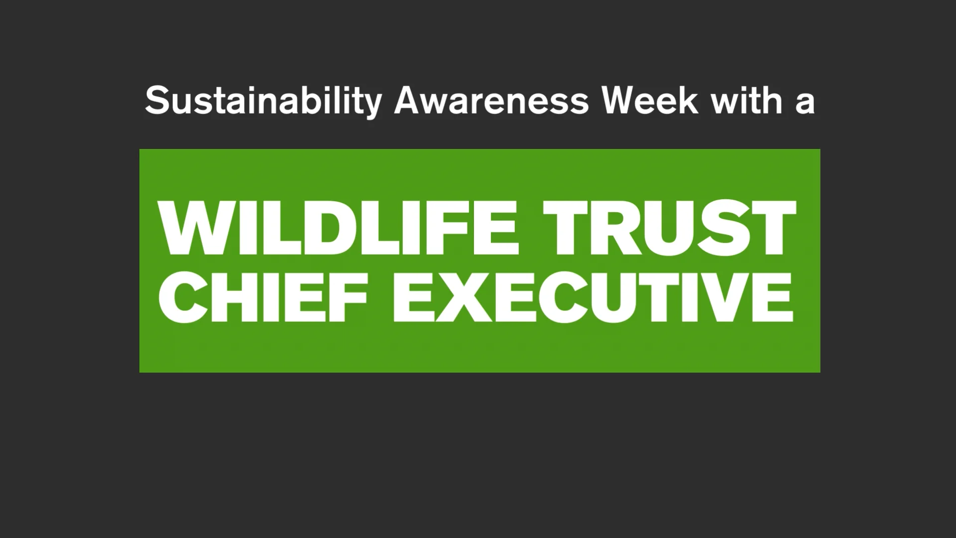 Sustainability Awareness Week with graduate Adam Taylor, CEO of Gwent ...