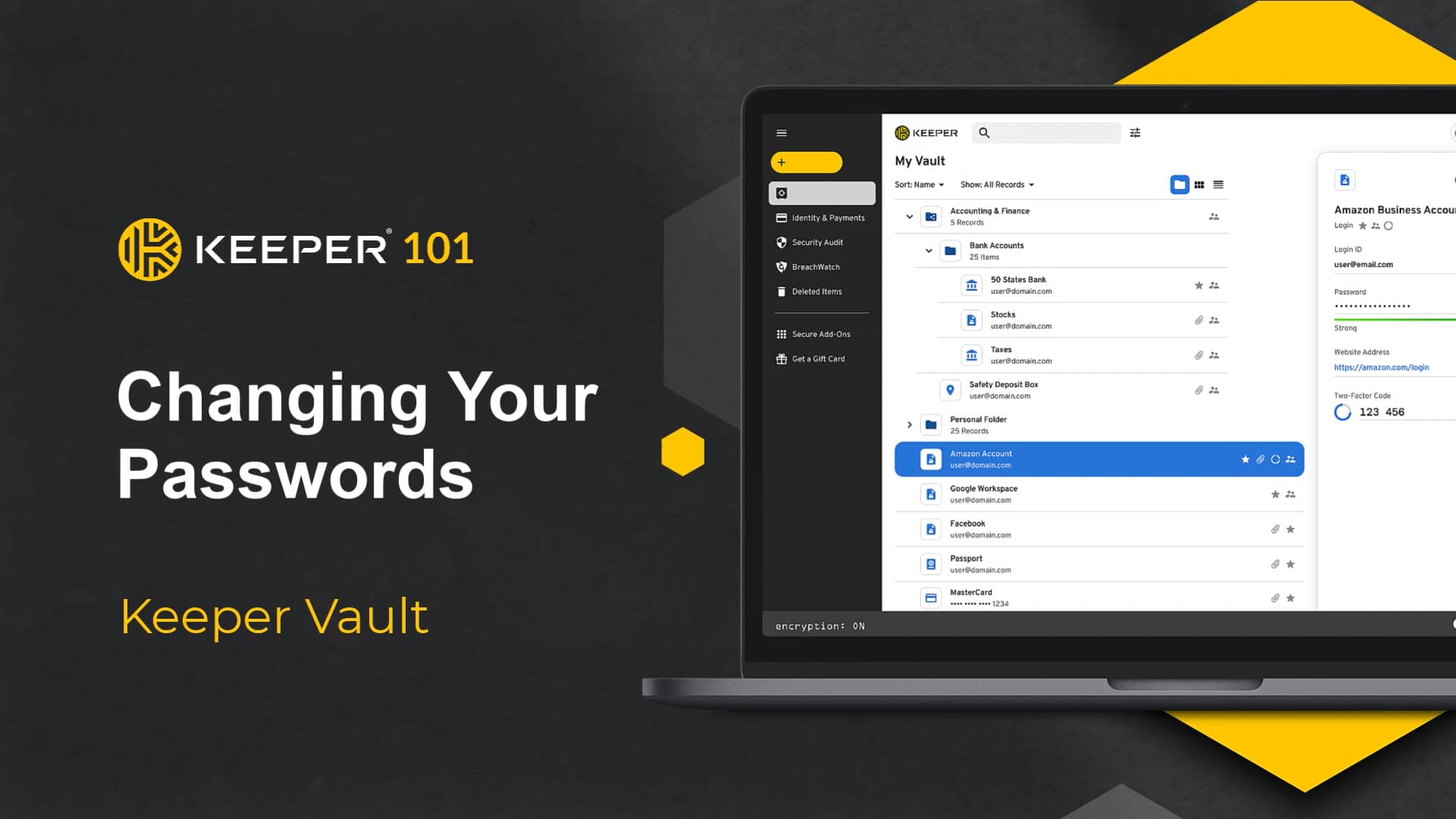 Keeper 101 - Changing Your Passwords on Vimeo