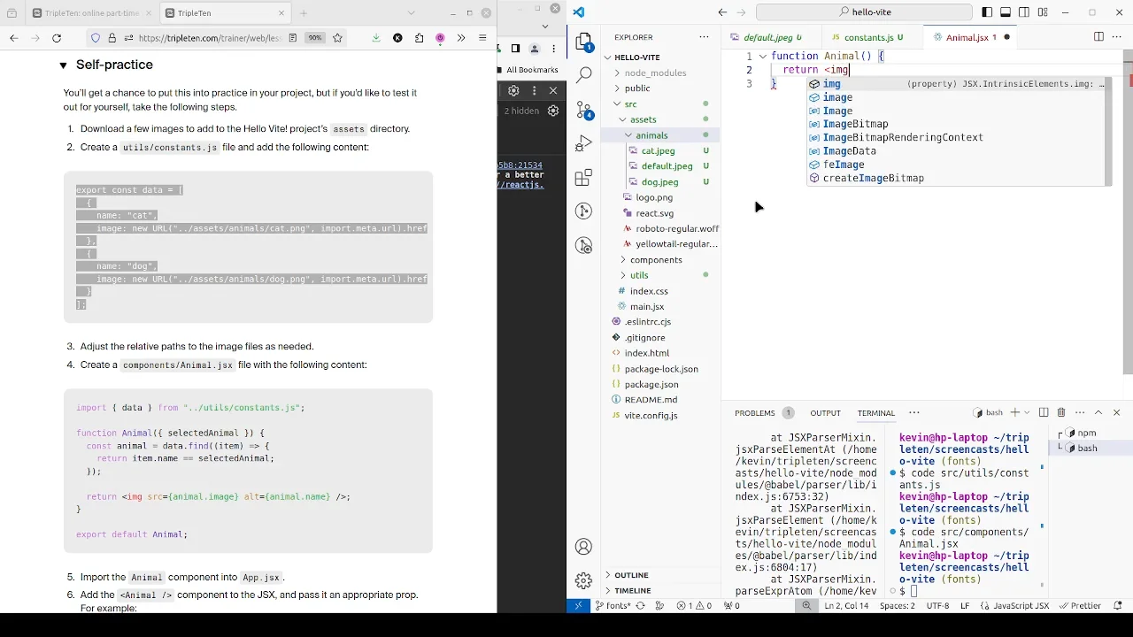 React Tools 7. Dynamic Images on Vimeo