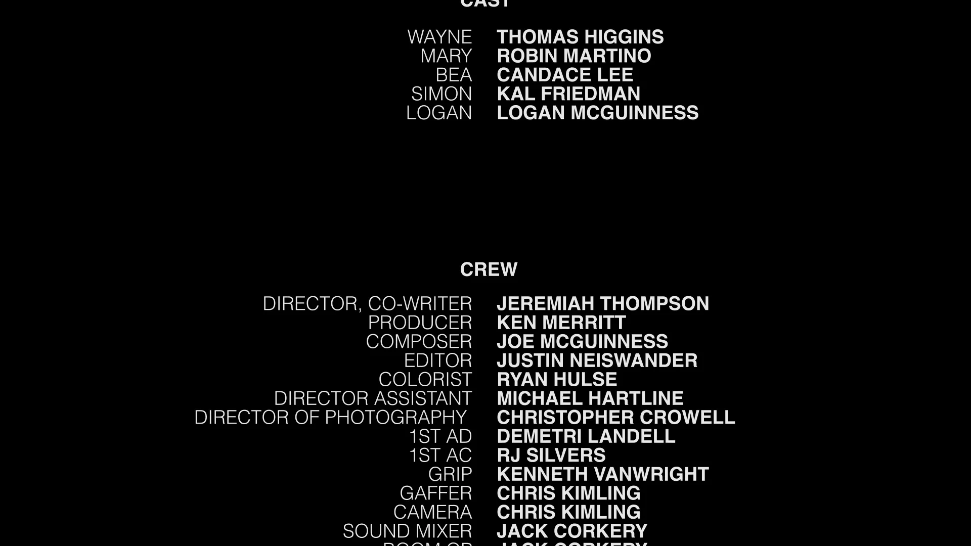 Credits on Vimeo