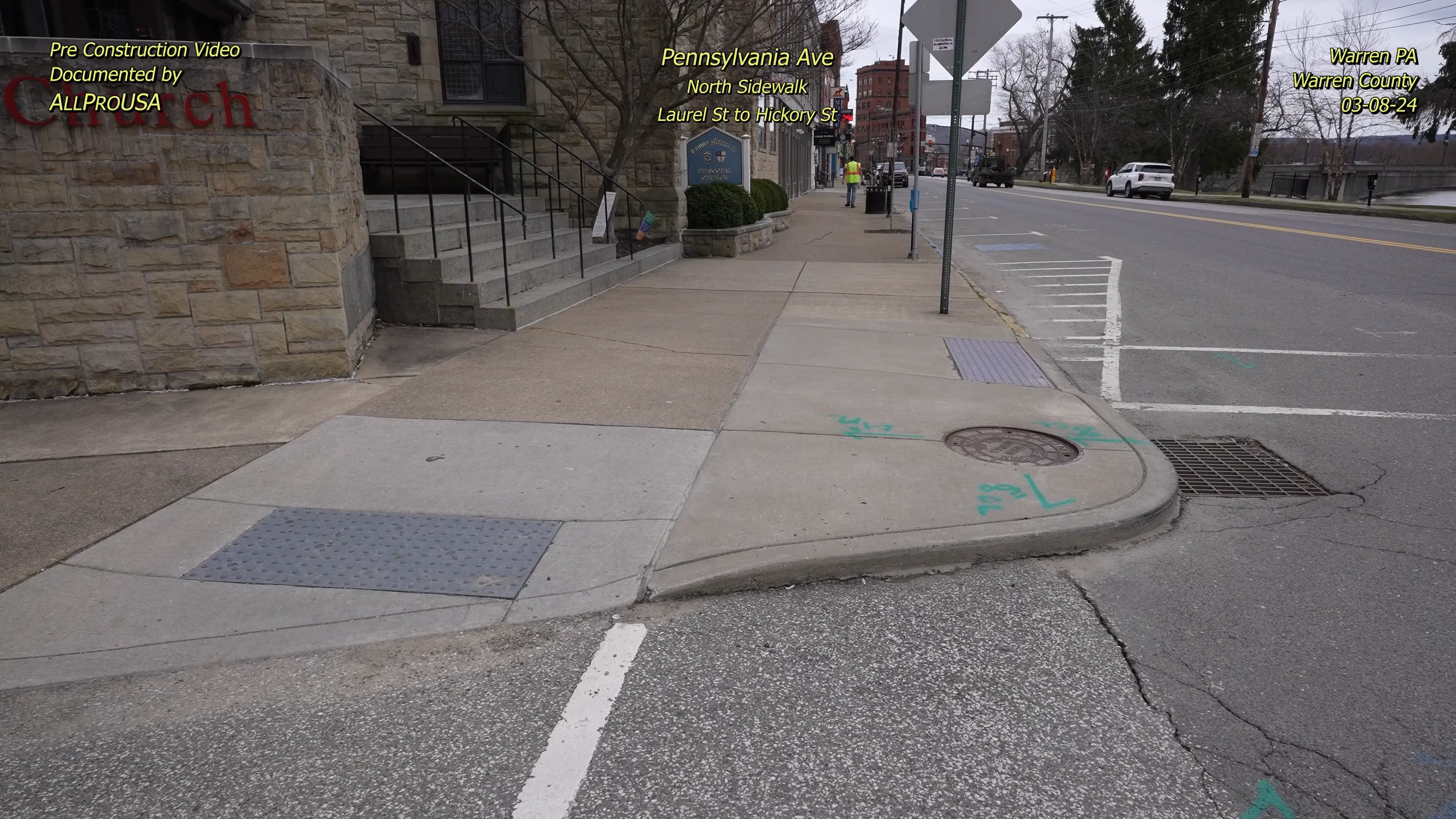 Pennsylvania Ave - North Sidewalk - Warren PA