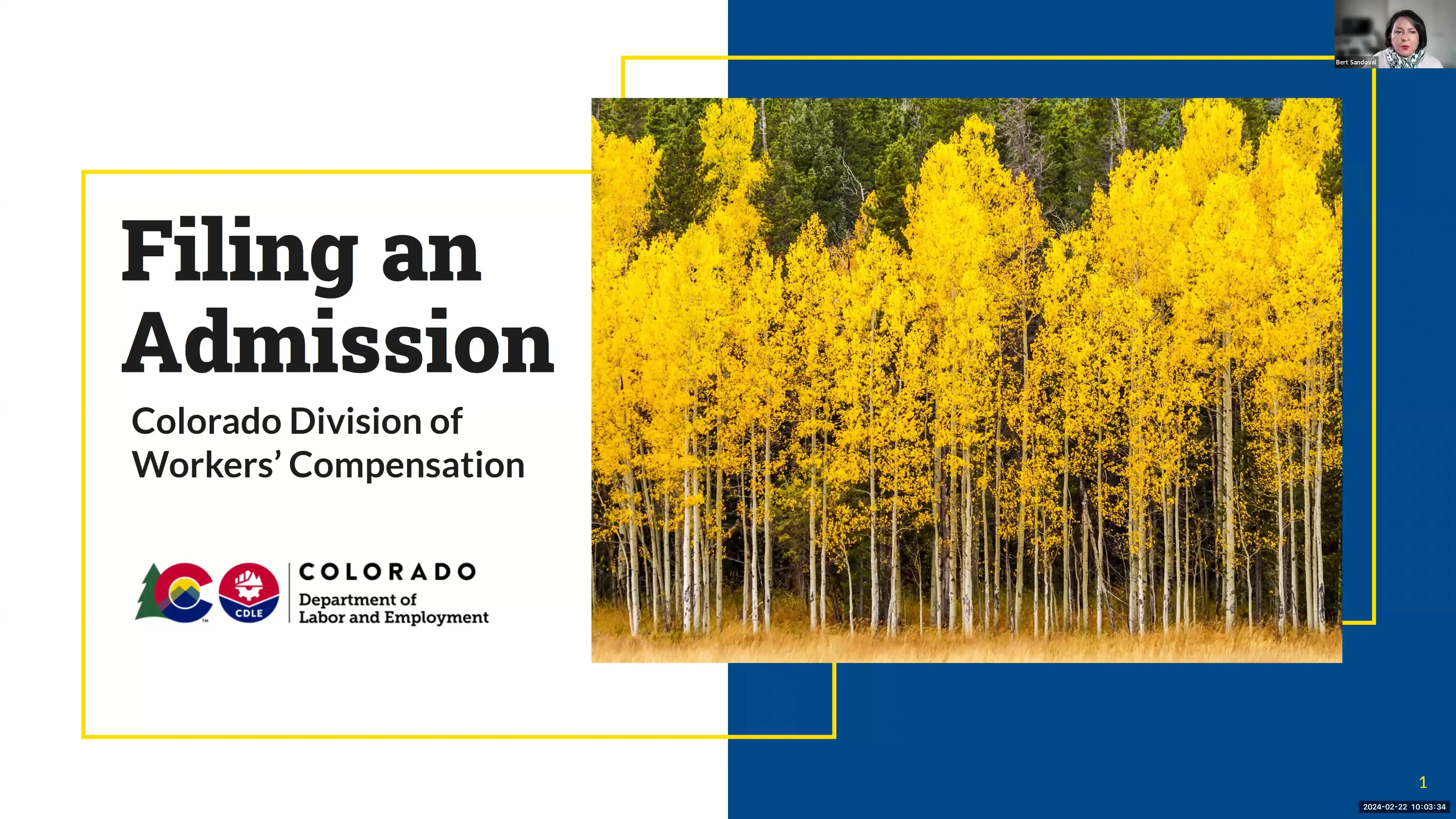 Filing an Admission Webinar - Colorado Division of Workers ...