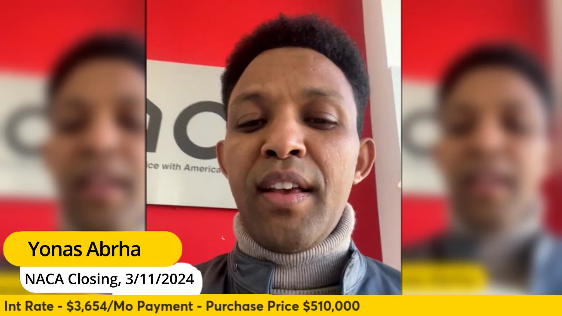 Yonas Abrha 3/11/2024 NACA LIVE Closing Testimonial Maryland on Vimeo