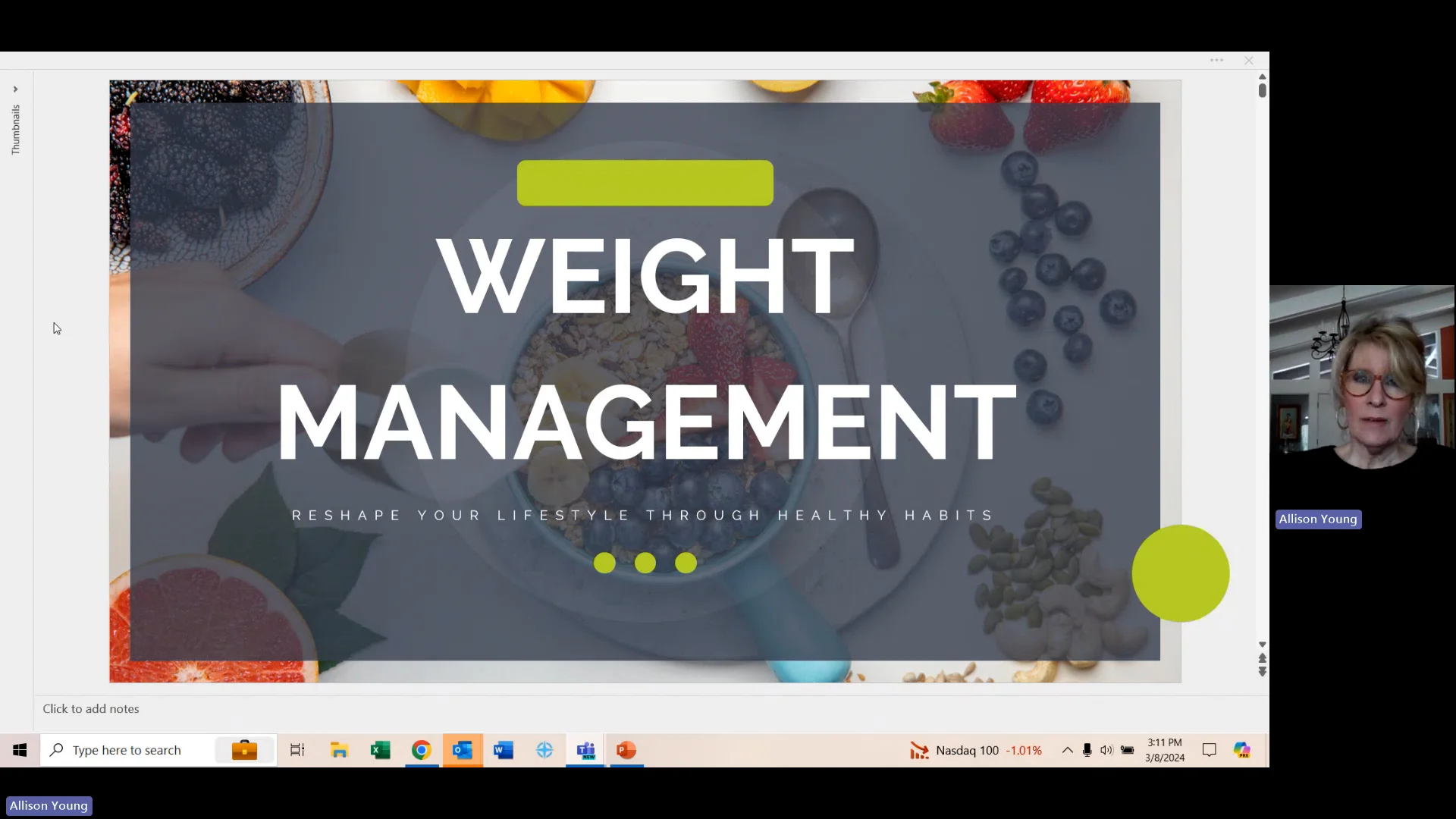 Weight Management Group Coaching Program - Session 1 on Vimeo