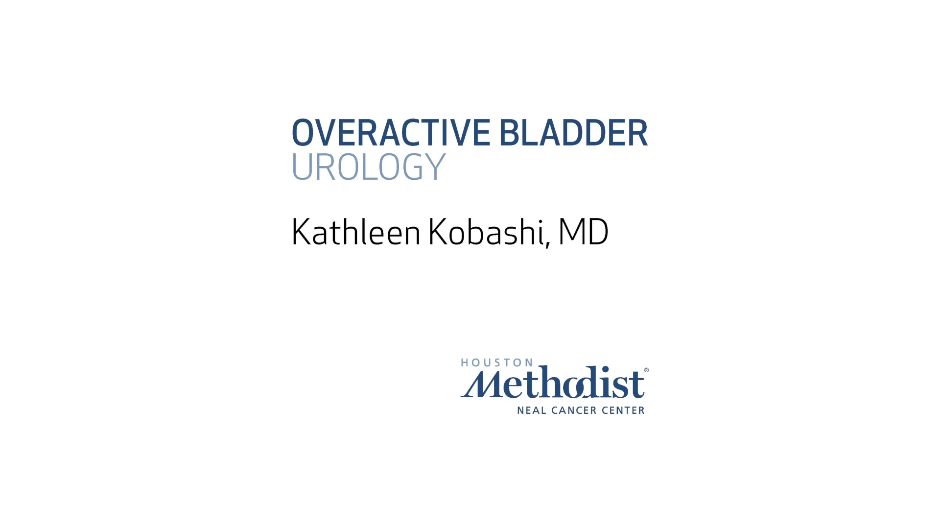 Overactive Bladder on Vimeo