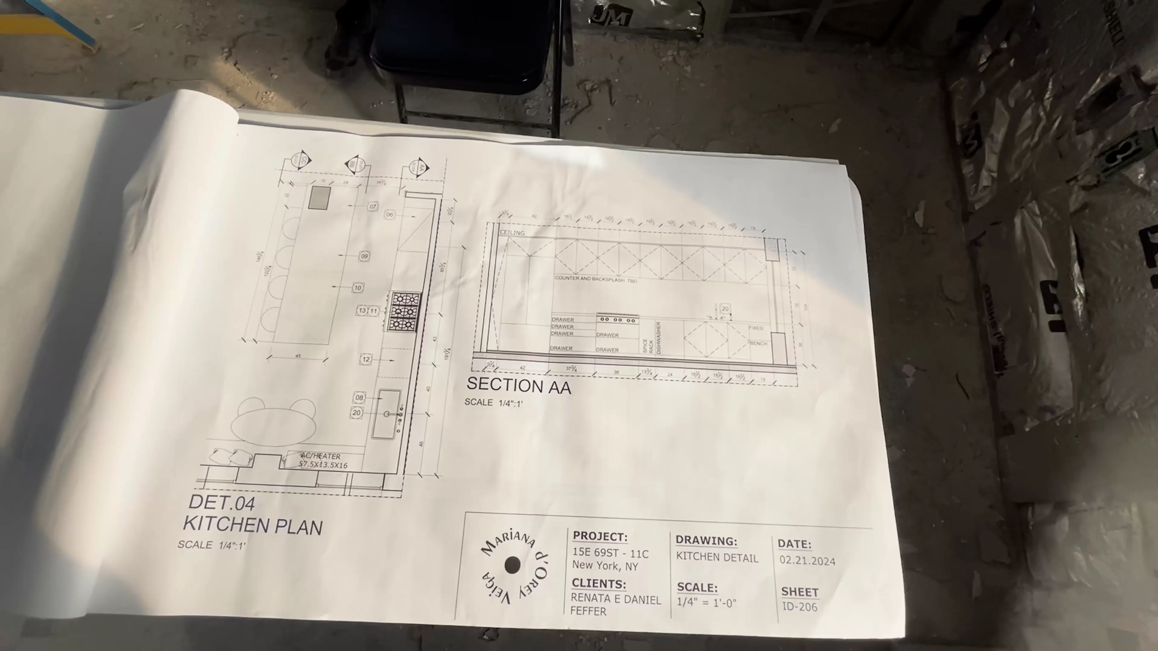 Existing Kitchen Location to Kitchen Plans on Vimeo