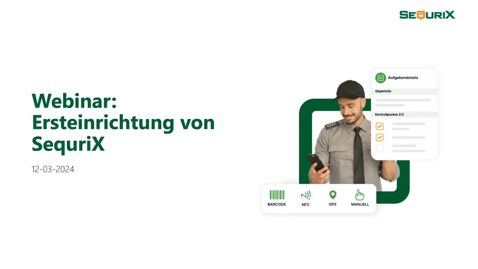 Webinar: Ersteinrichtung von SequriX (12.03.2024) on Vimeo