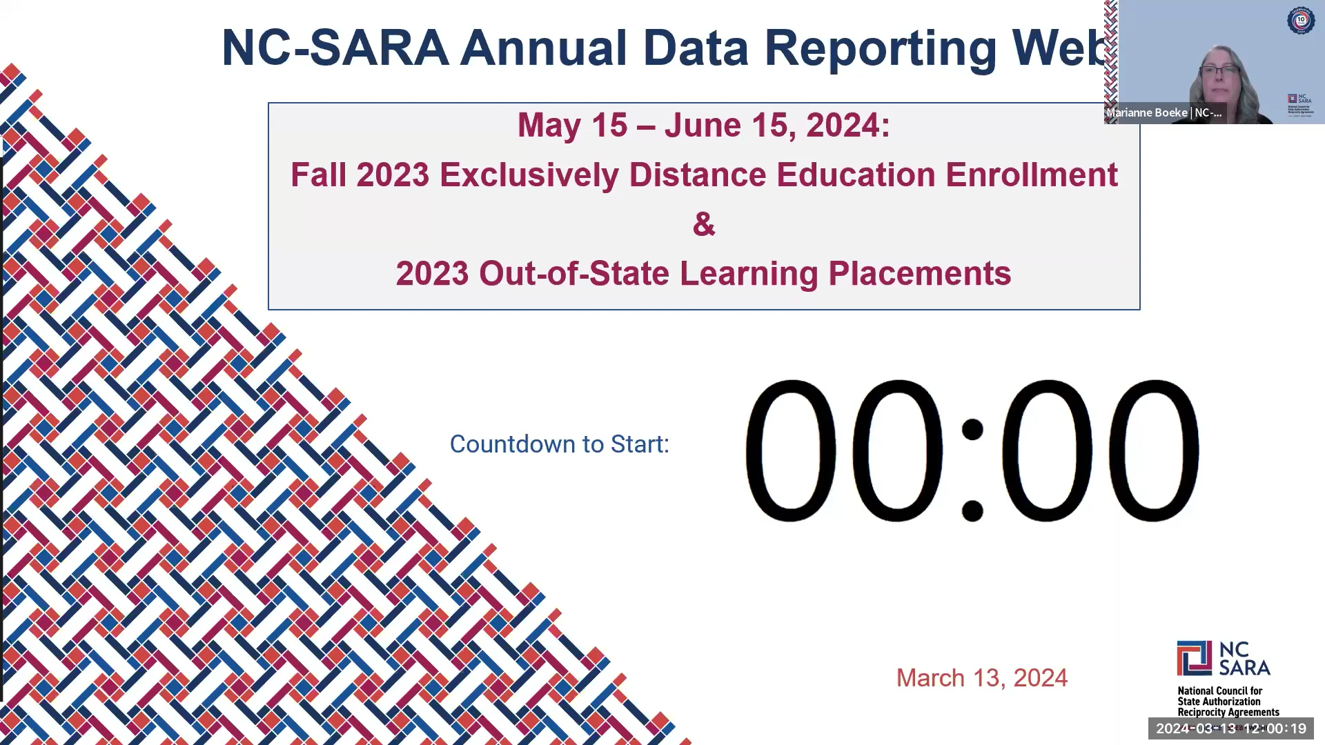 2024 NC-SARA Annual Data Reporting: Exclusively Distance Education ...