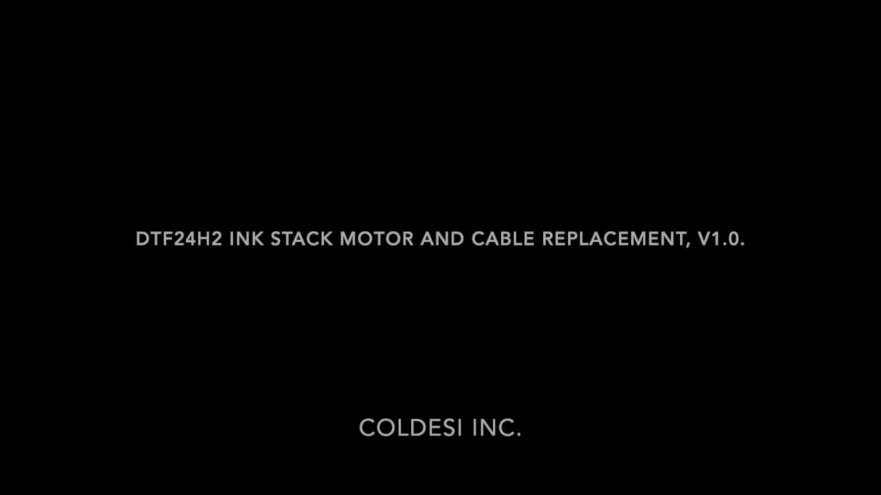 DTF24H2 Ink Stack Motor and Cable Replacement