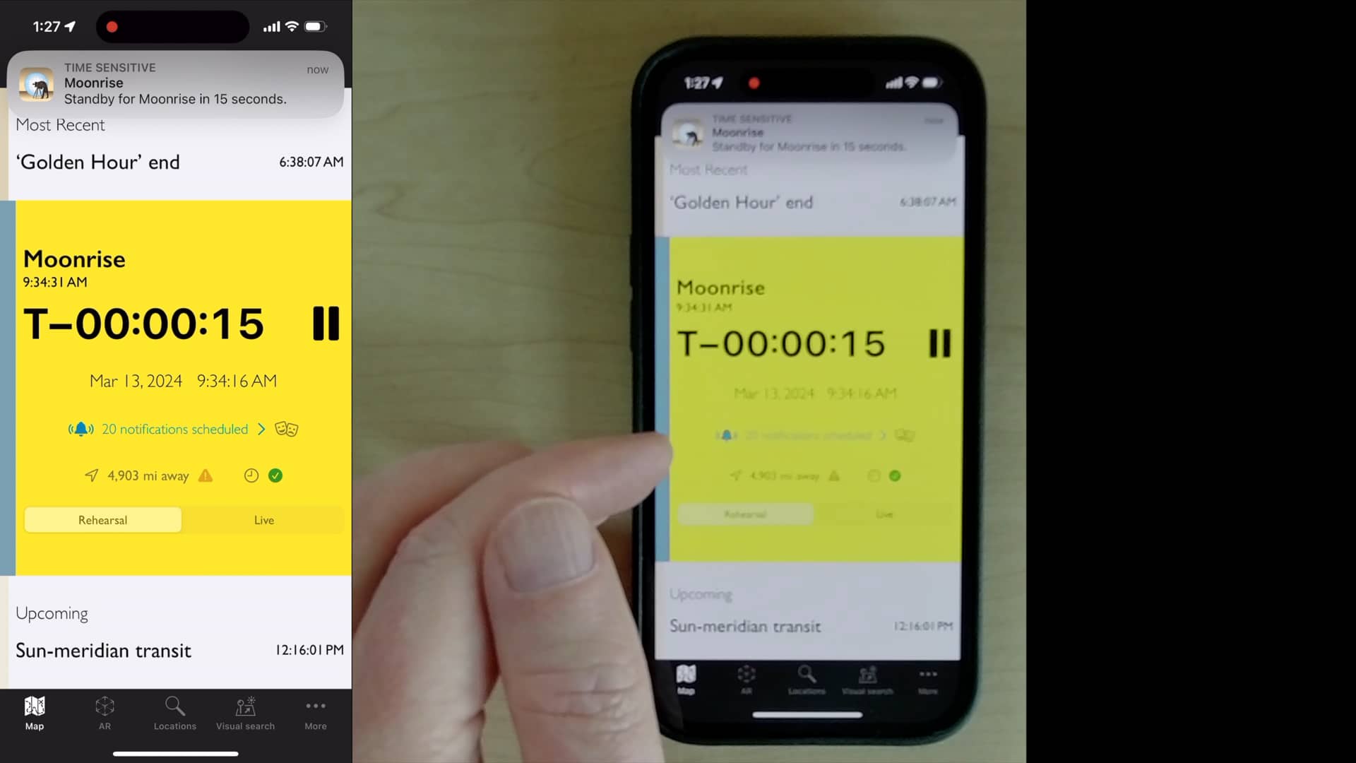 Event Countdown + Notifications - Moonrise Demo on Vimeo