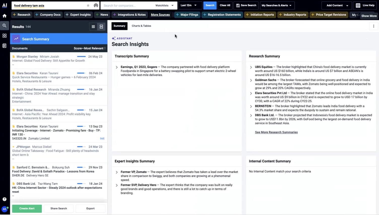 AlphaSense | Instant Search Summaries & Research Assistant