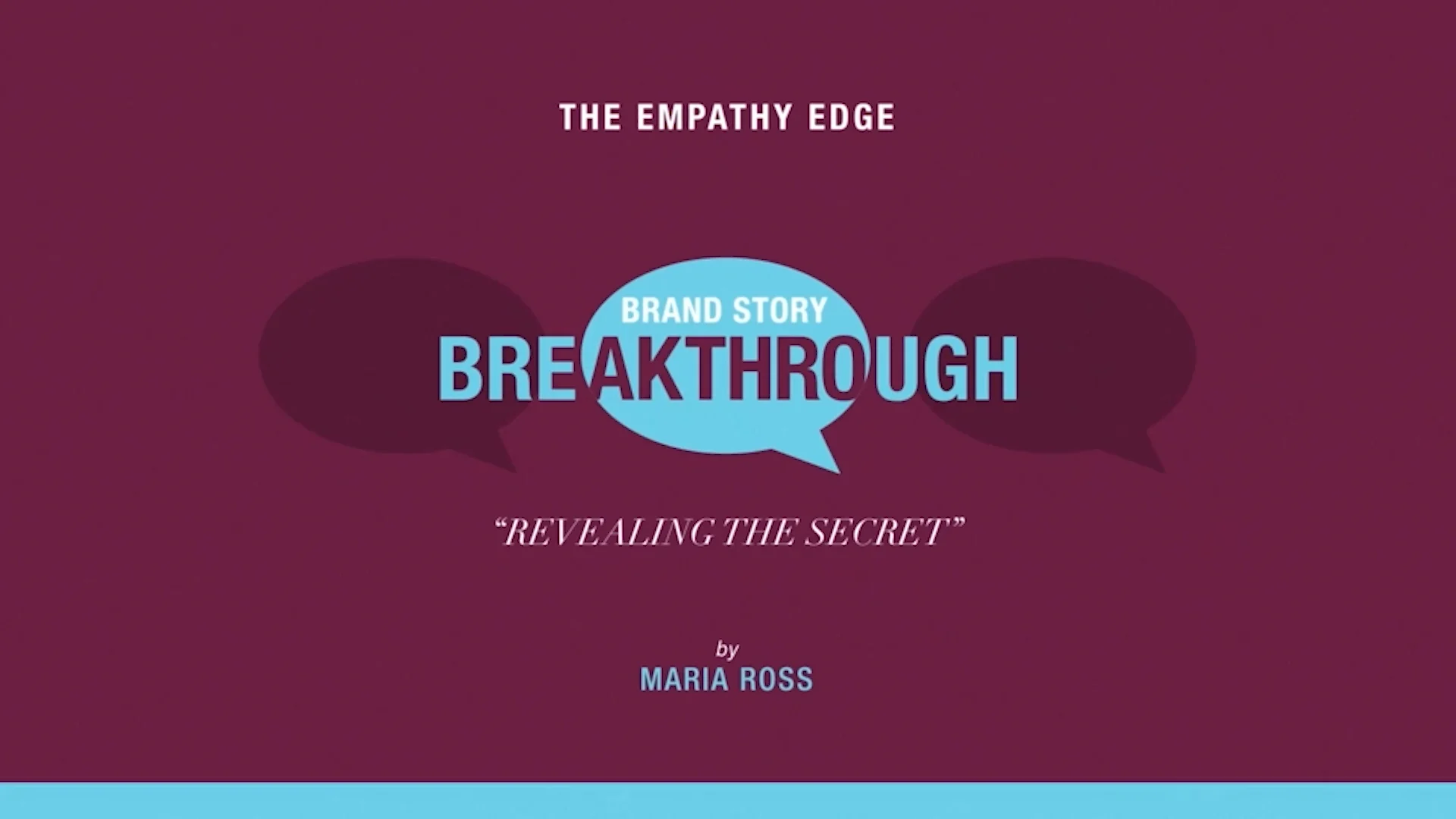 Brand Story Breakthrough Masterclass for Reg Page