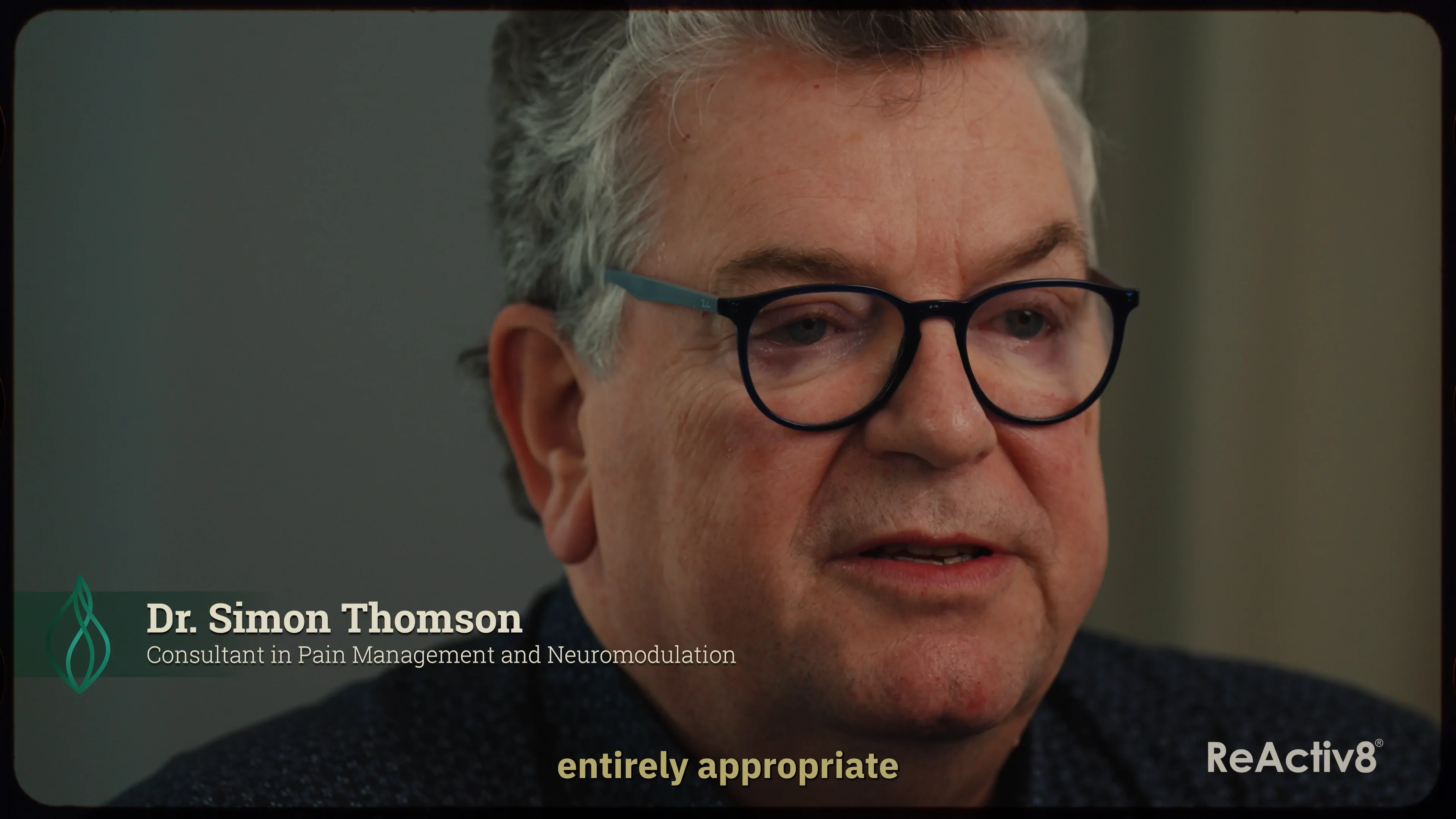 Dr. Simon Thomson: 5 Year ReActiv8 Patient Outcomes 16x9 on Vimeo