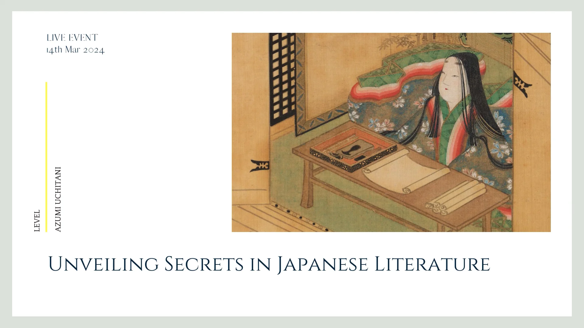 Watch Unveiling Secrets in Japanese Literature Online | Vimeo On Demand ...