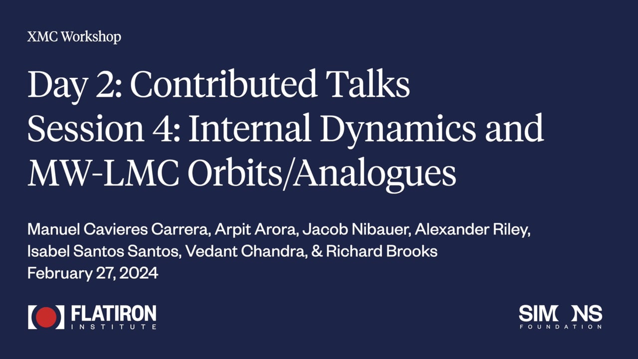 Day 2: Contributed Talks Session 4: Internal Dynamics and MW-LMC Orbits/Analogues