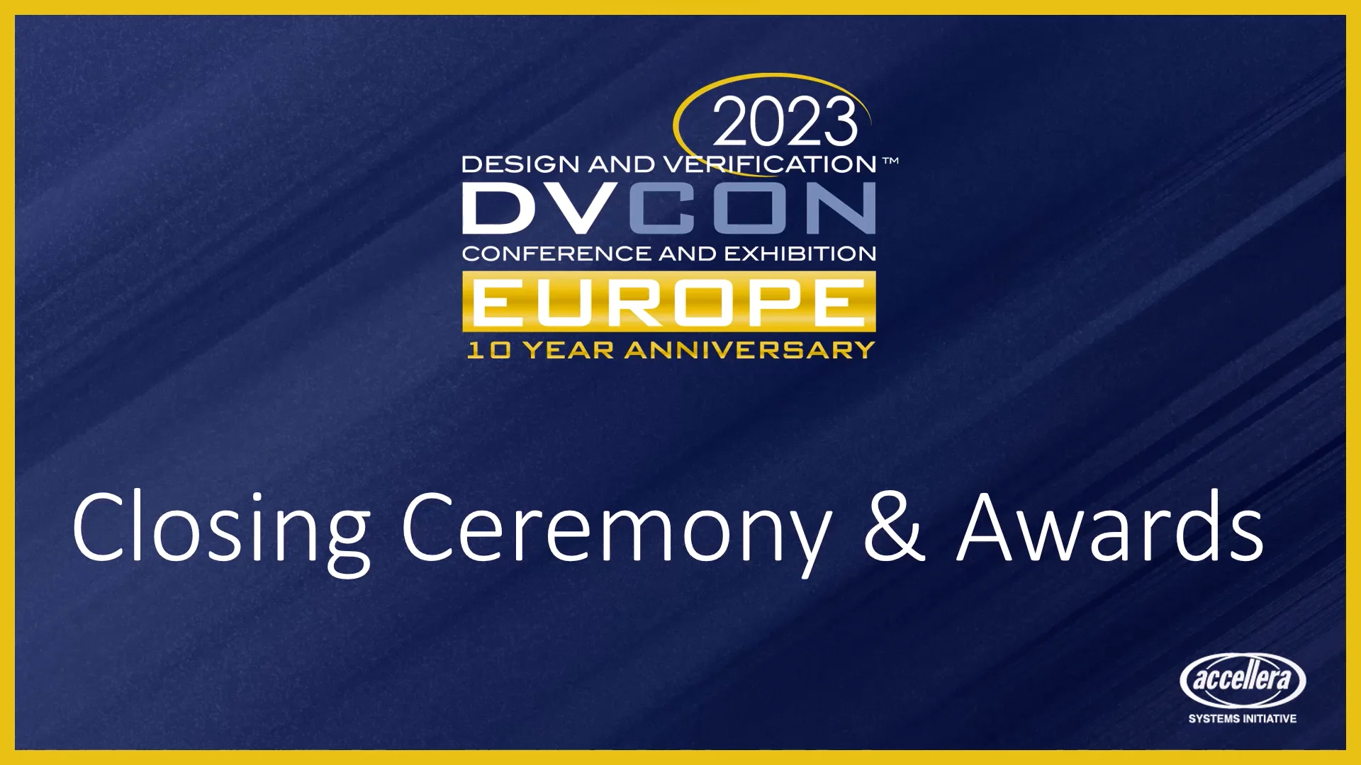 Closing Ceremony - DVCon Europe 2023