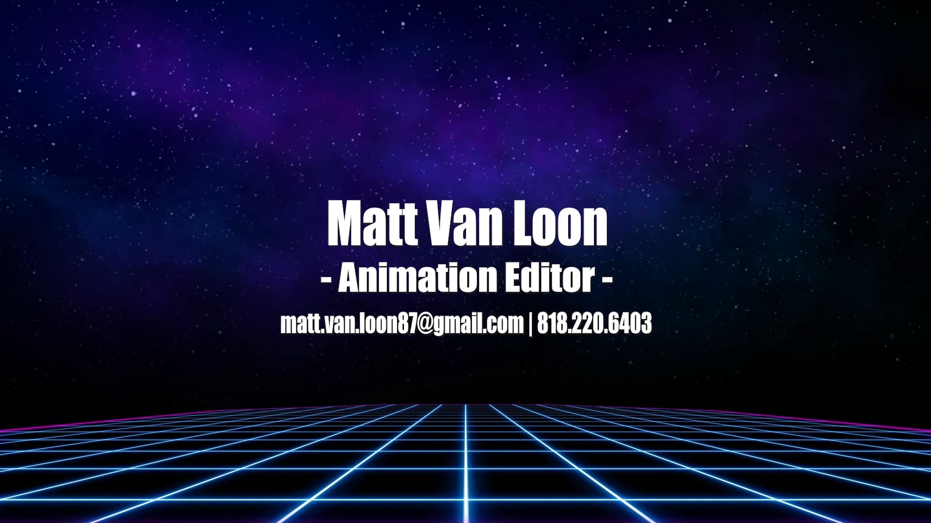 Animatics | Matthew Van Loon
