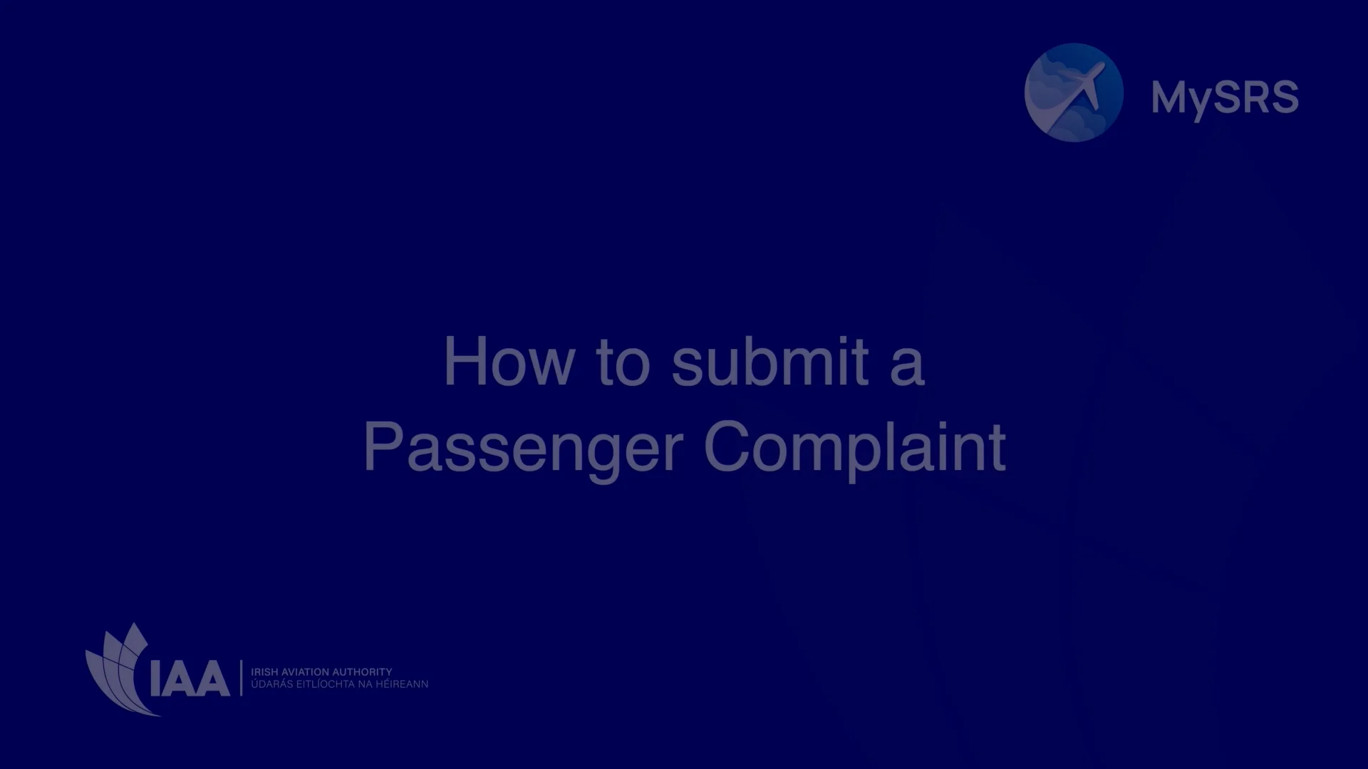 How to submit a Passenger Complaint