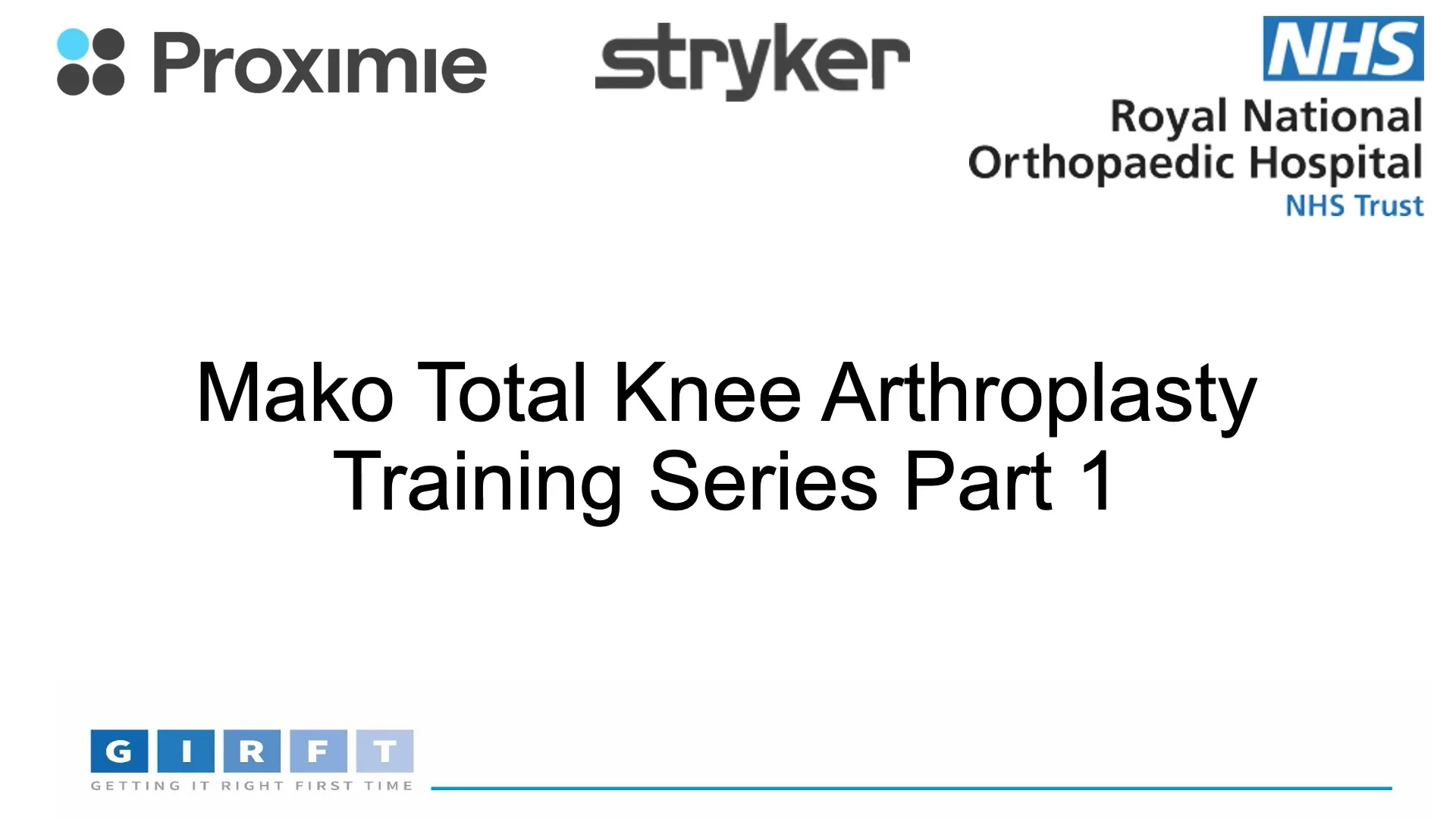 Mako Training Part 1 on Vimeo