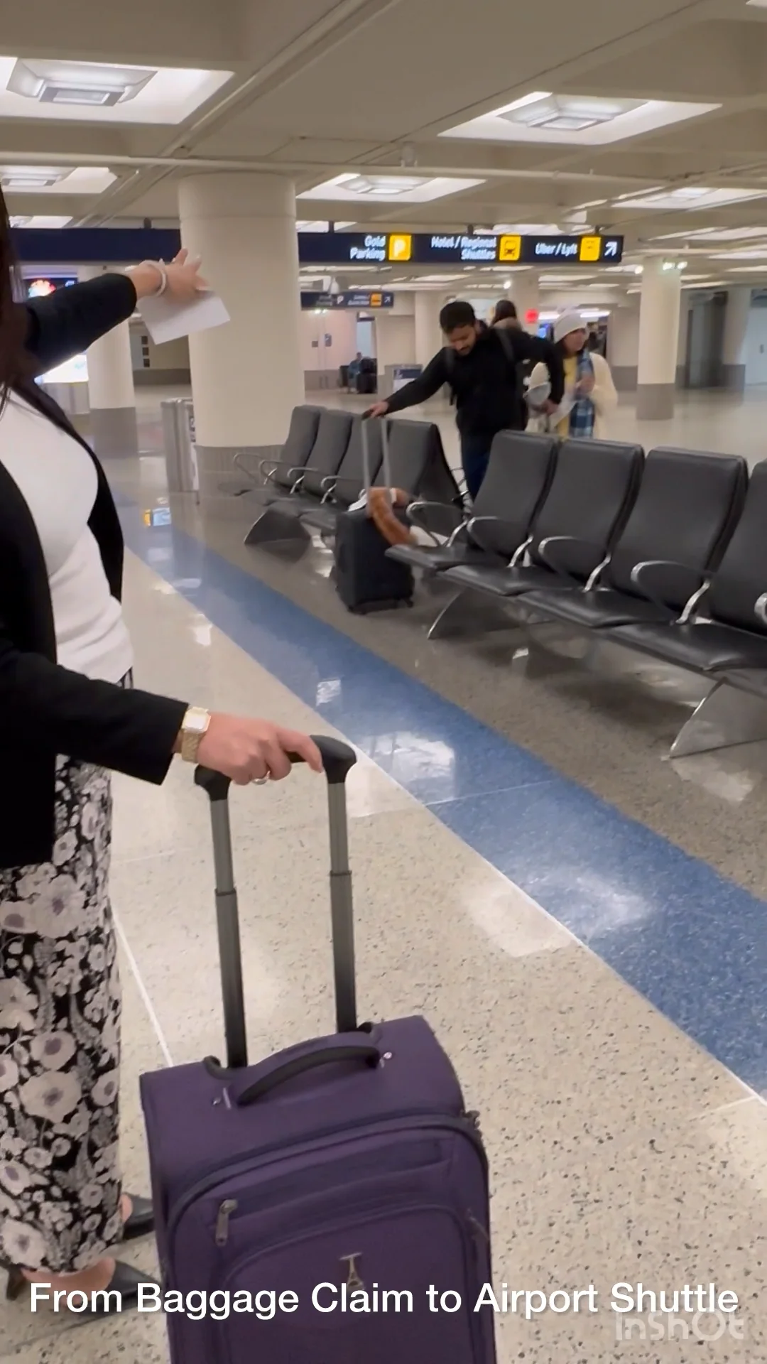 Arrival from baggage claim to IC MSP Airport shuttle pick up location ...