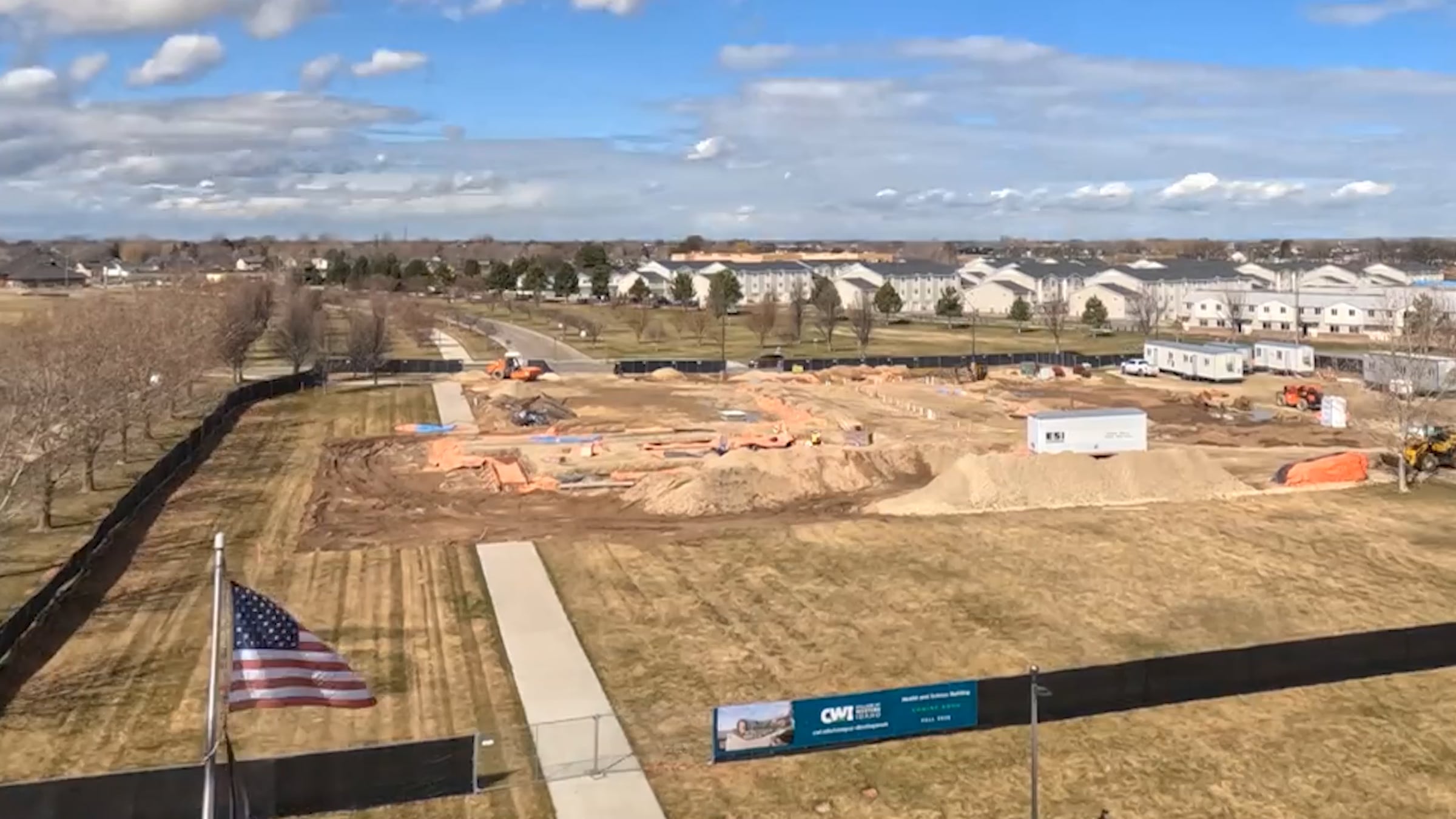 CWI Health and Science building construction time lapse 2024 September