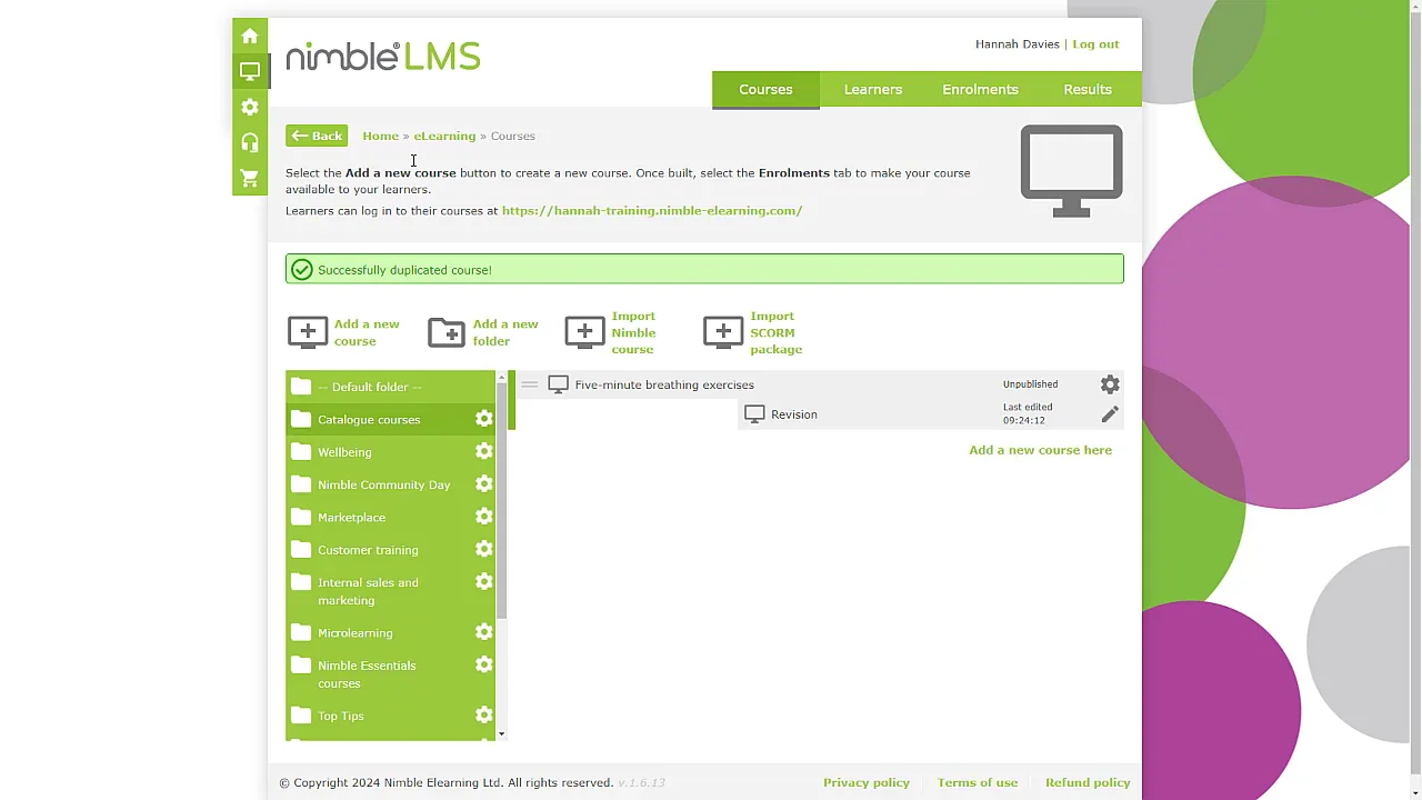 How to use the Catalogue in Nimble LMS on Vimeo