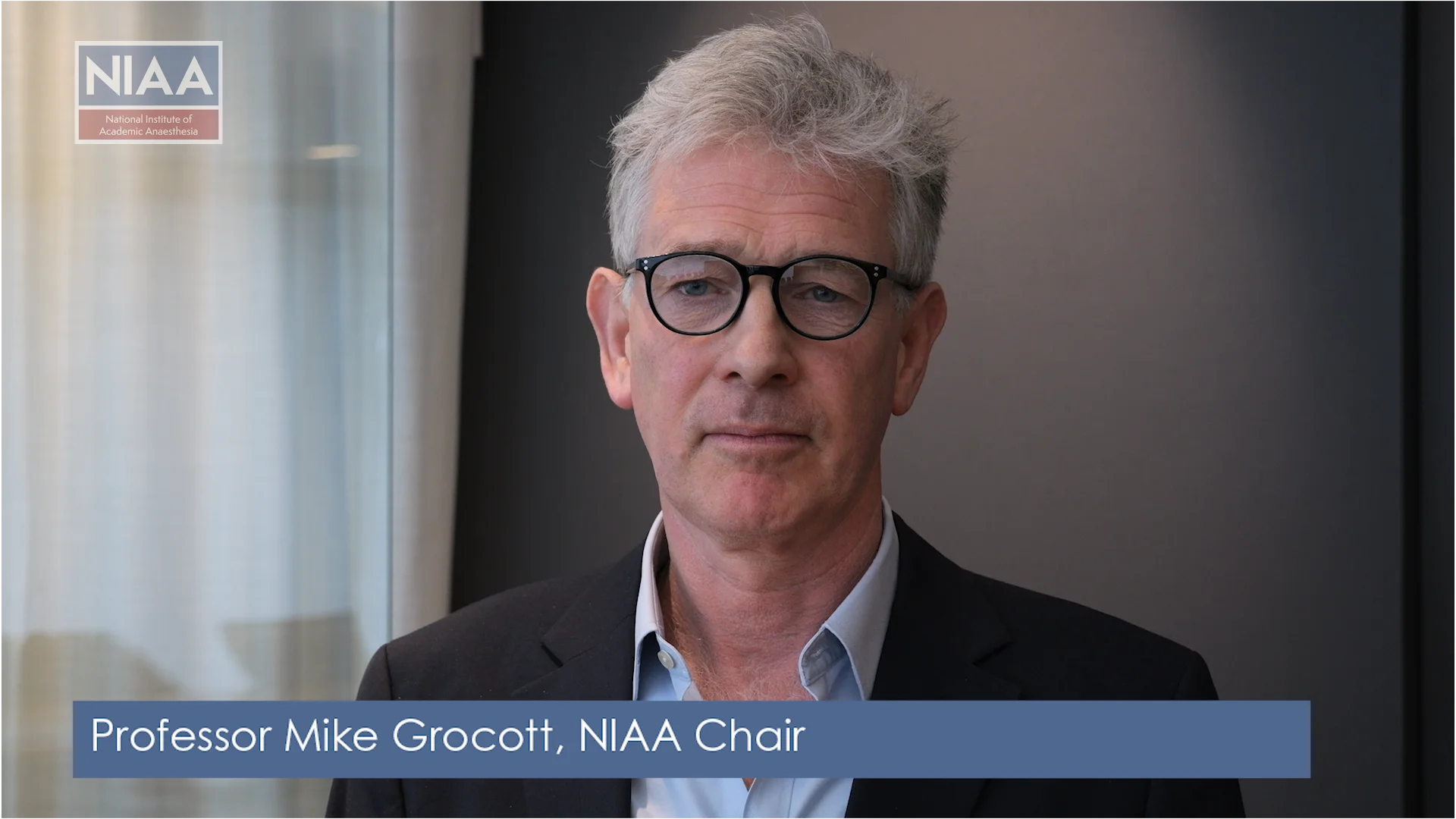 NIAA Professor Mike Grocott NIAA Chair on Vimeo