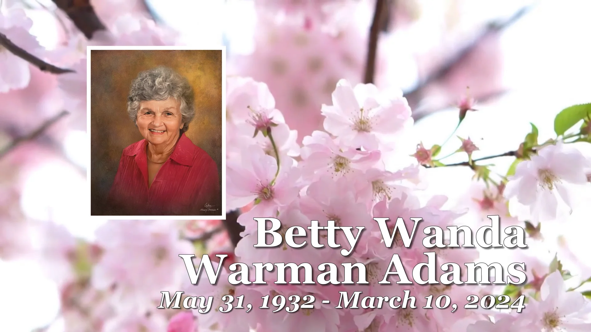 Betty Wanda Warman Adams - Morgan & Nay Betty Adams on Vimeo