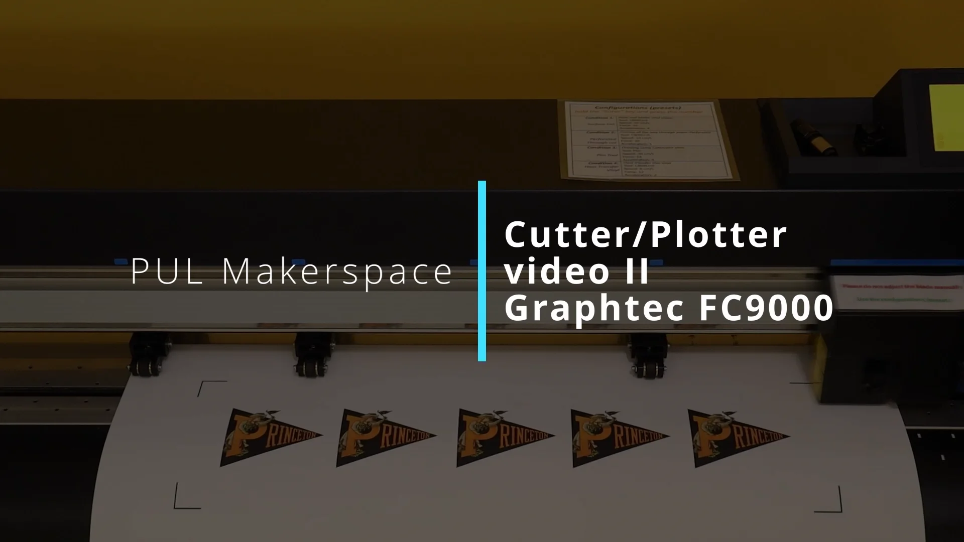 Graphtec FC9000 Tutorial #2: Machine Set-Up and Cutting Stickers