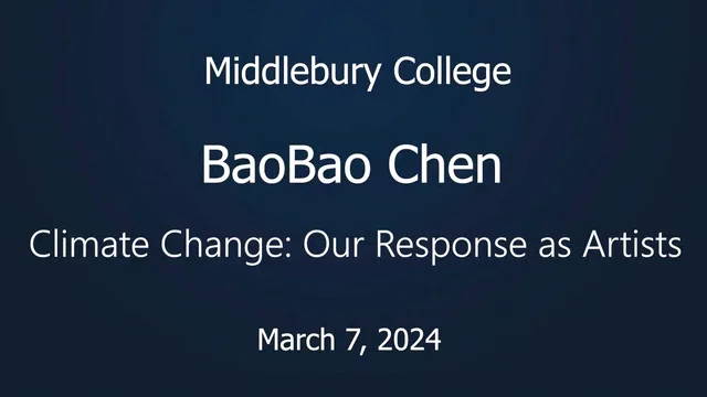 Howard E. Woodin Environmental Studies Colloquium Series: Climate ...