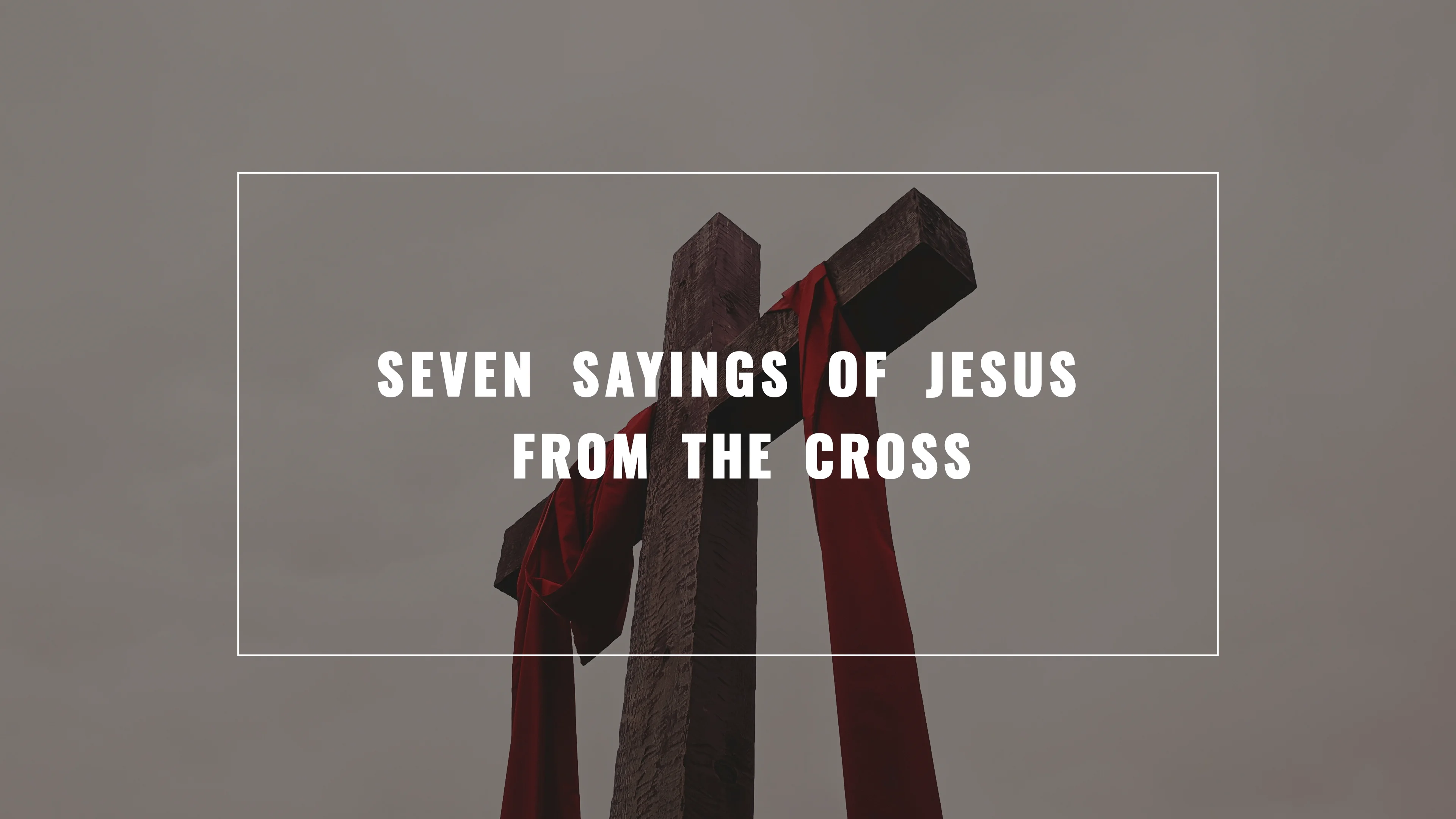 Seven Sayings from the Cross (Trailer) on Vimeo