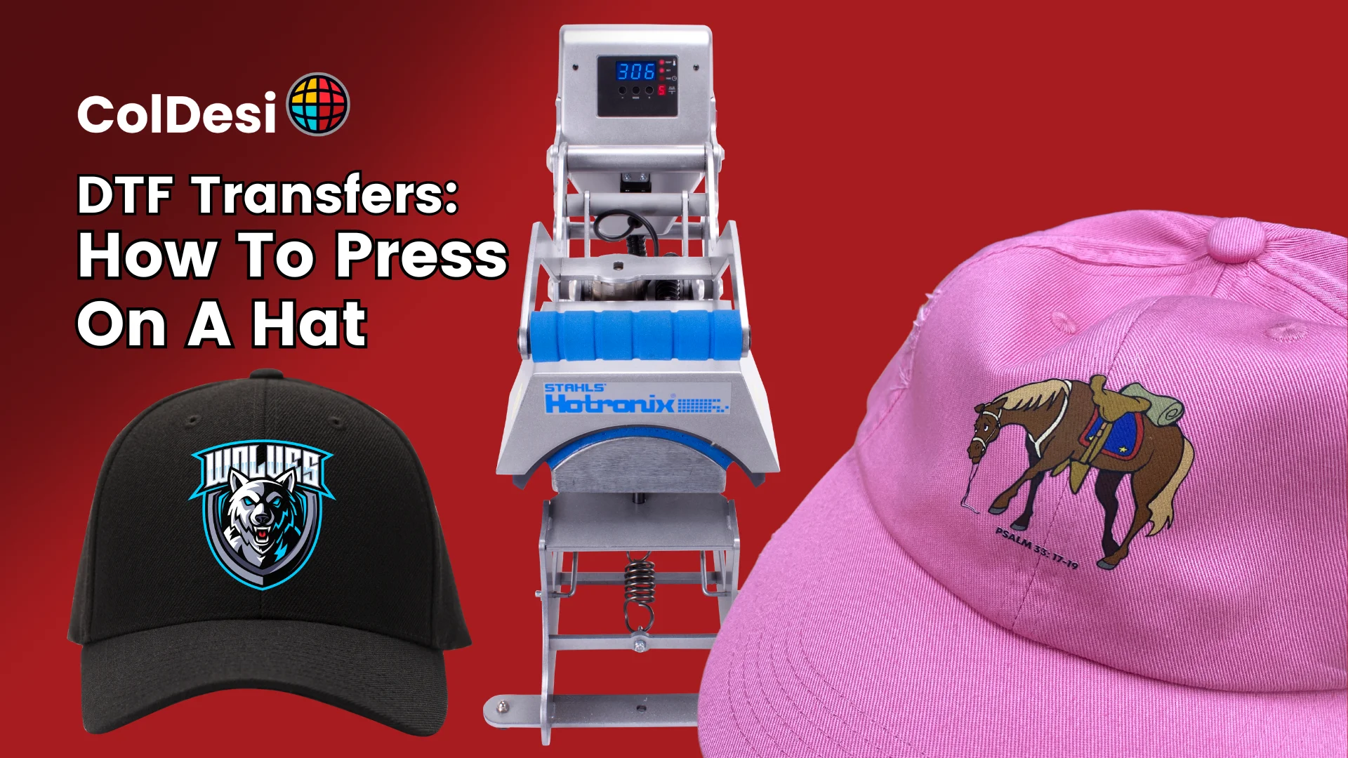 How to apply DTF Transfers to Hats | ColDesi DTF on Vimeo