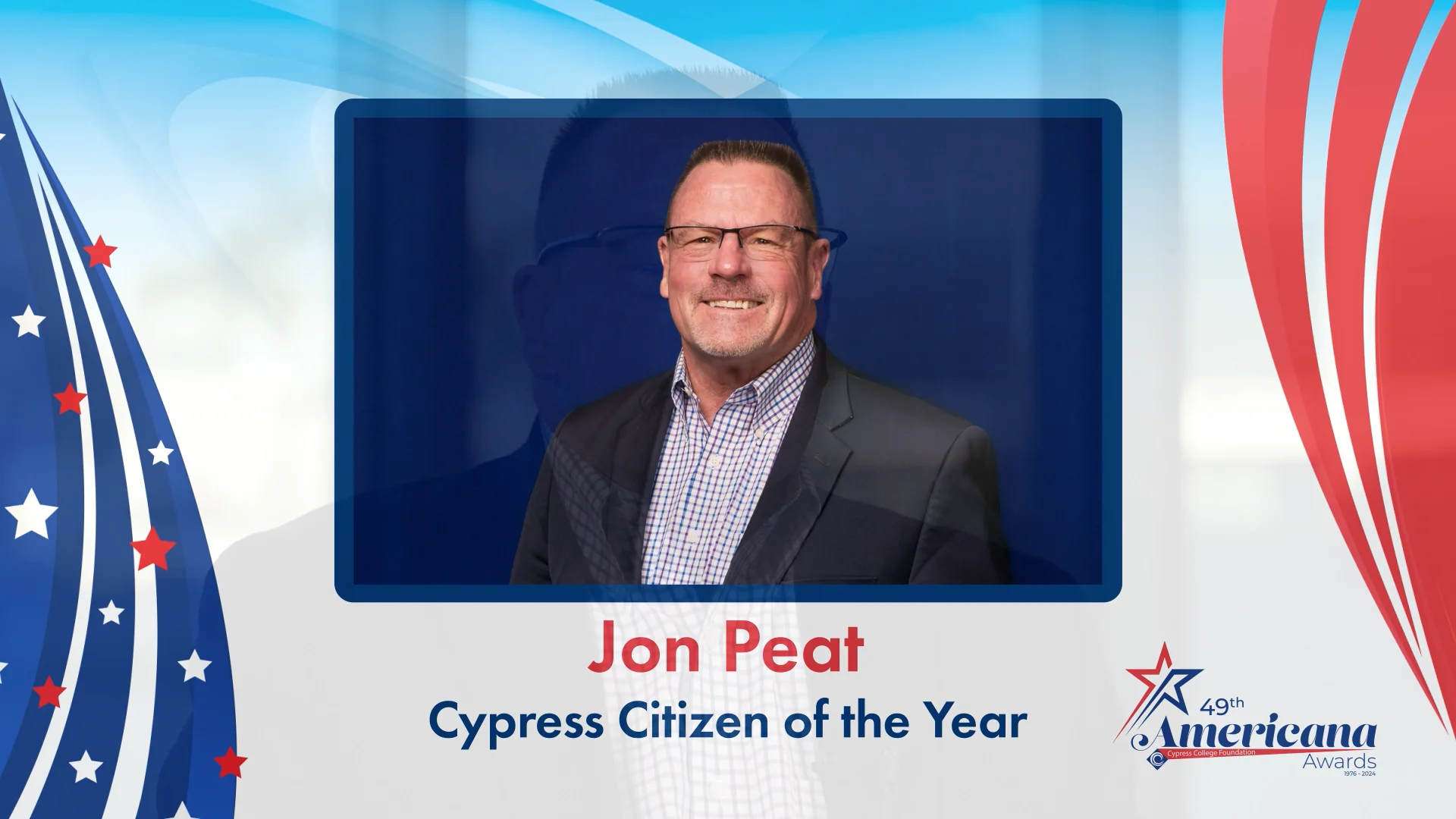 Jon Peat - Americana Awards Cypress Citizen of the Year 2024