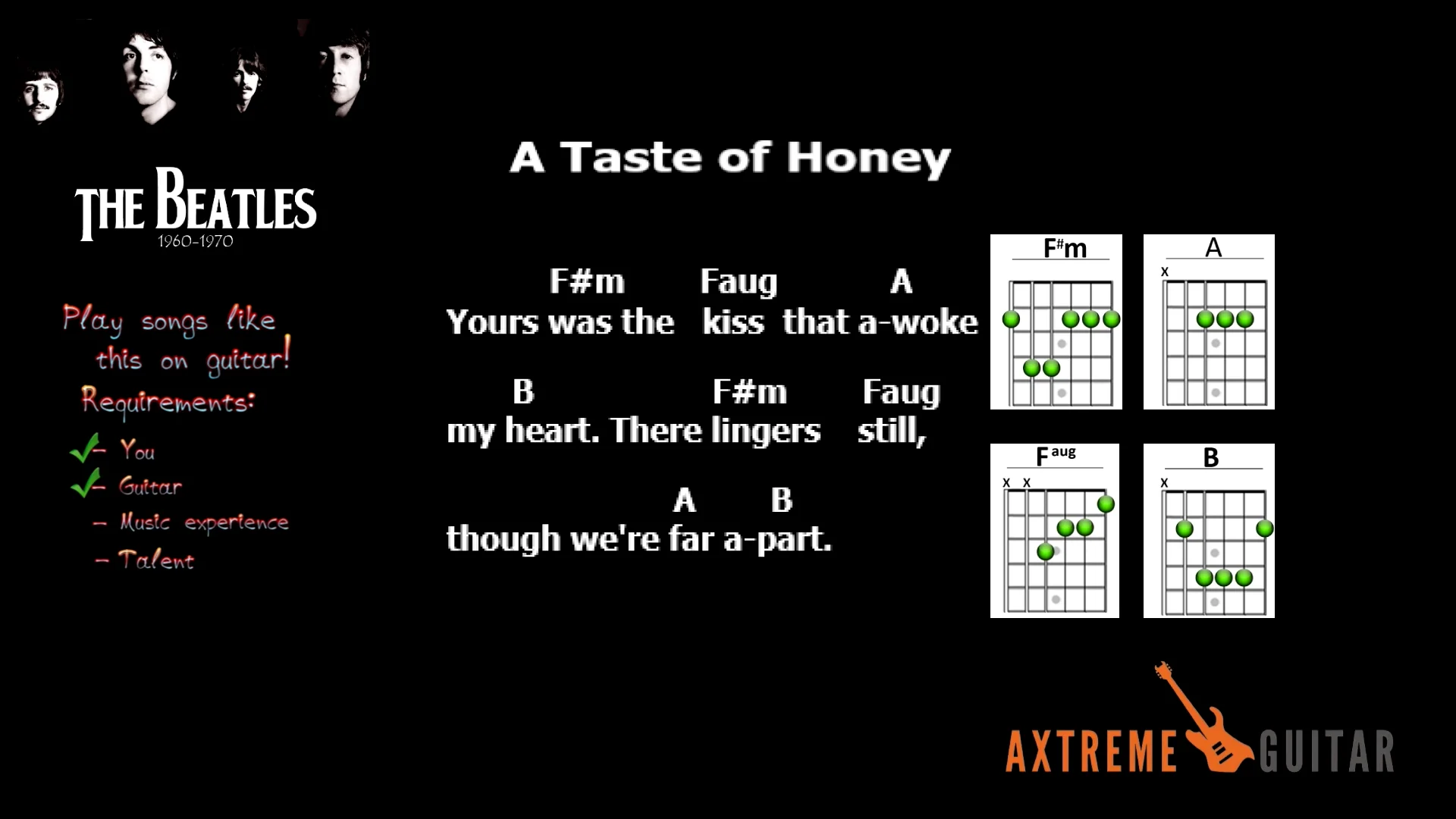 A Taste of Honey, The Beatles, Lyrics & Chords